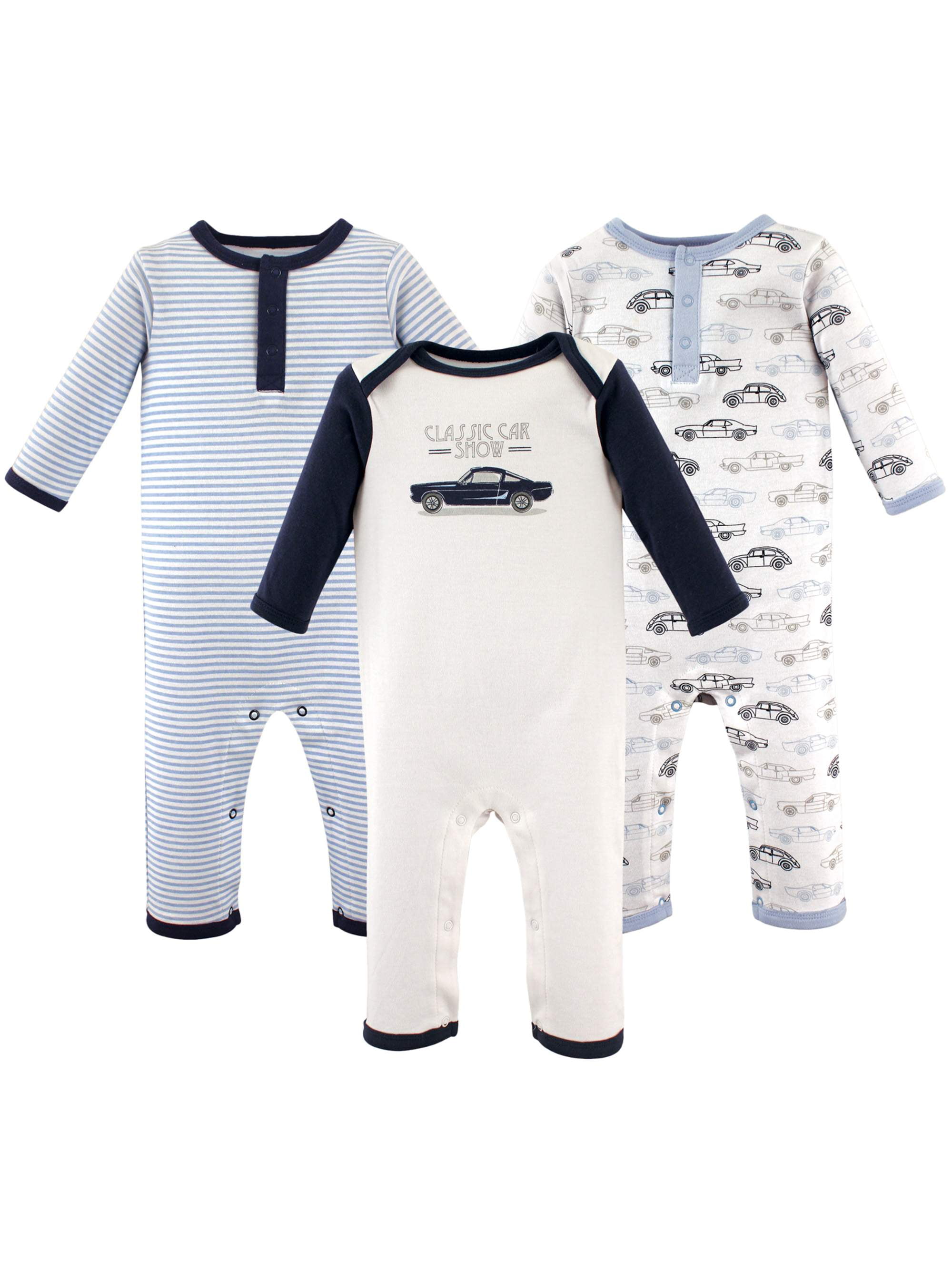 Newborn Baby Boys' Union Suit 3-Pack - Walmart.com
