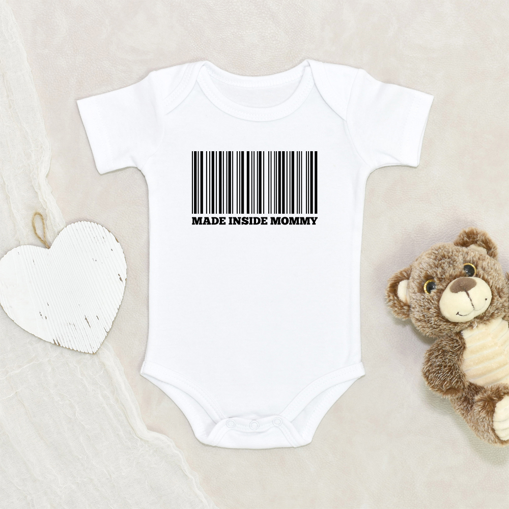 Newborn Baby Clothing - Cute Barcode Mom Baby Clothing - Cute Baby ...