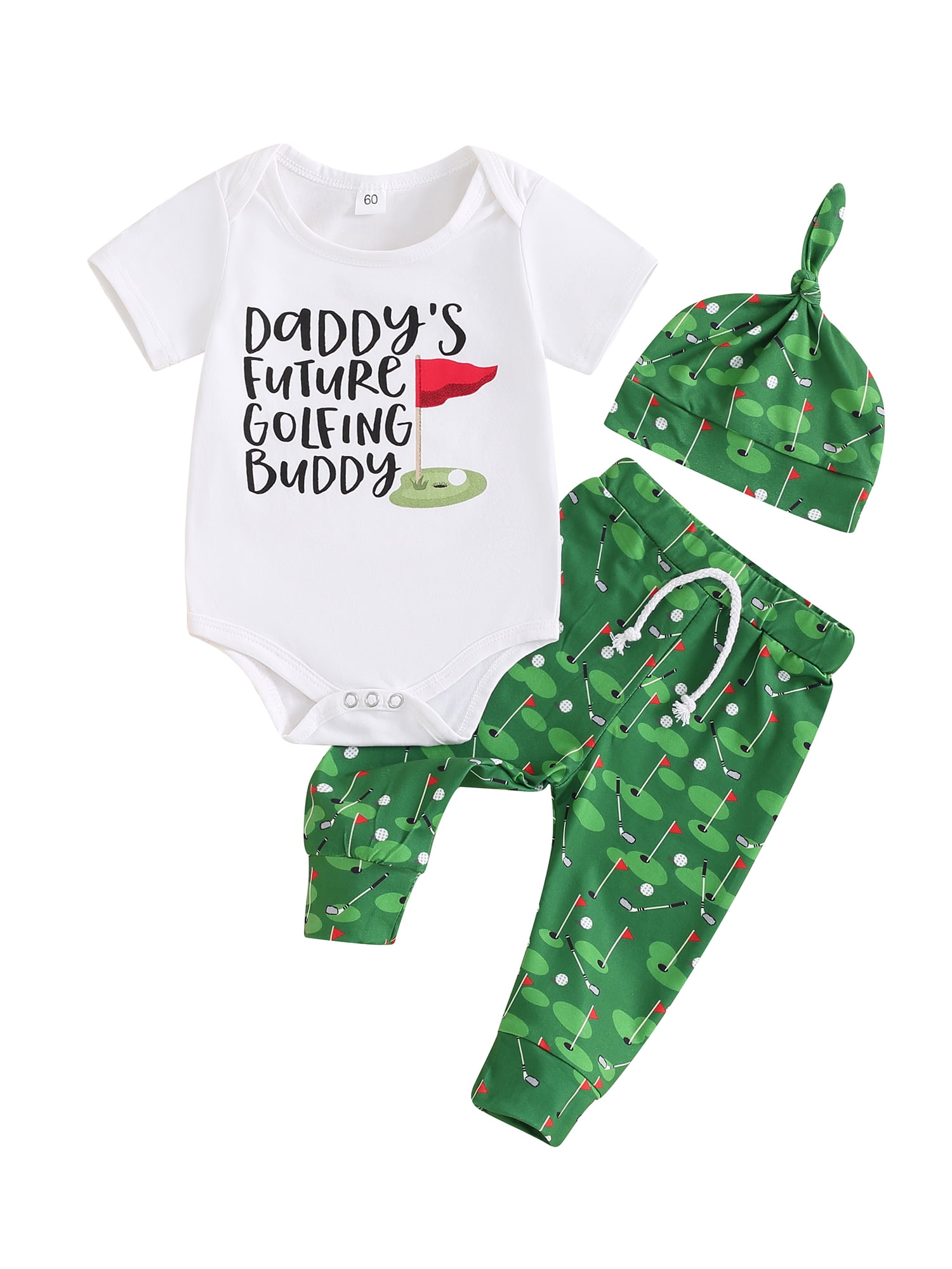 Newborn Baby Girl Boy Golf Outfit Daddy's Future Golfing Buddy Golf ...