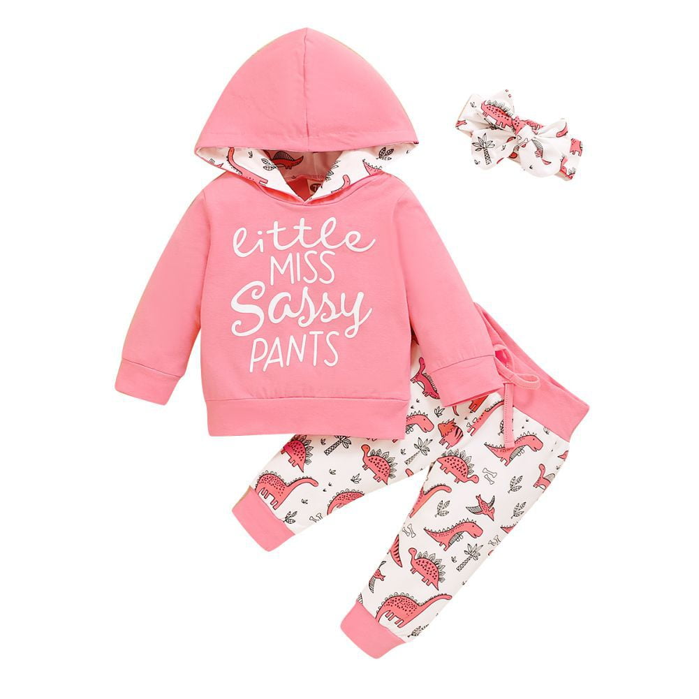 Newborn Baby Girl Clothes Outfits Infant Hoodie Sweatshirt Floral Pants ...