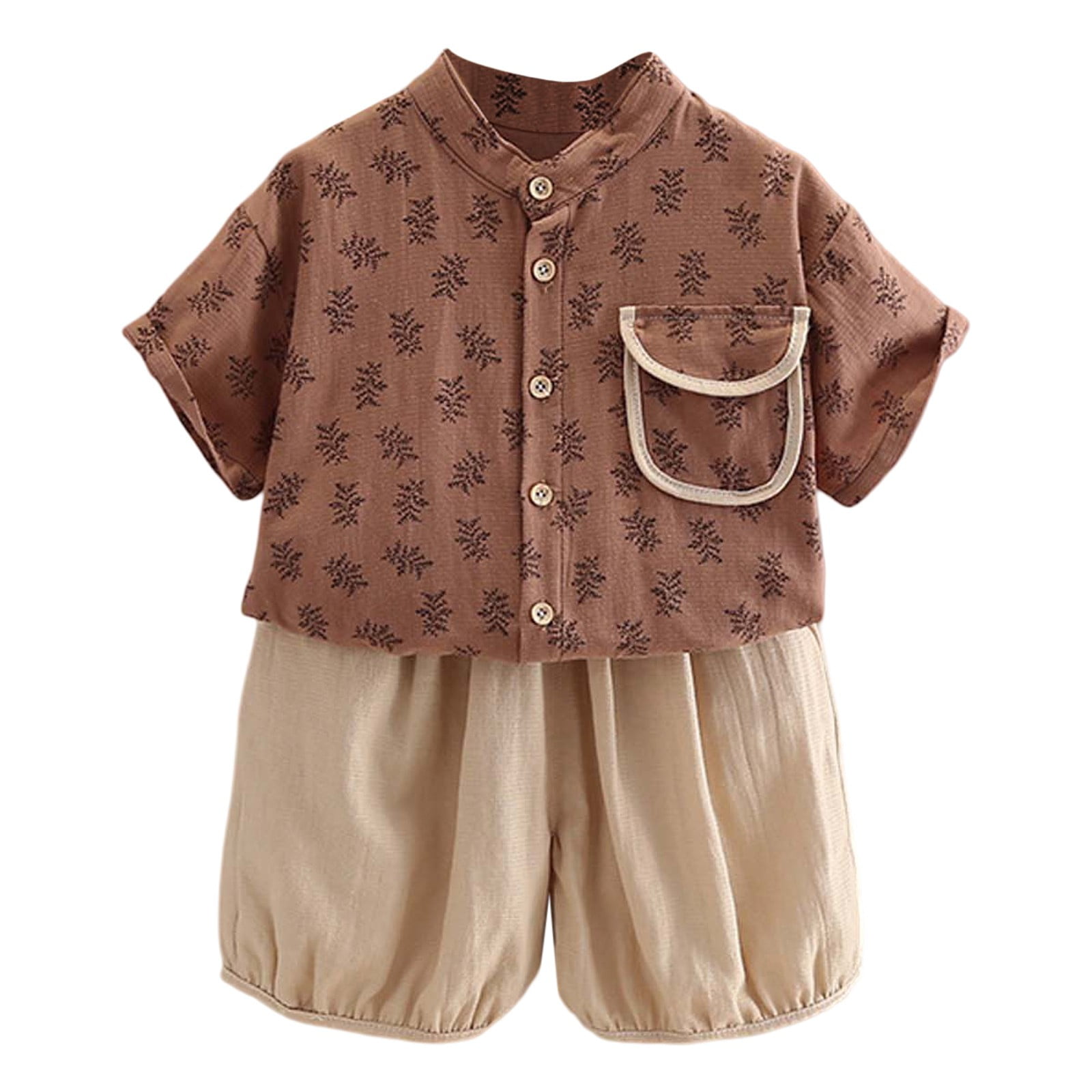 Newborn Baby Girl Outfits 2 Piece Summer Set Lightweight Short Sleeve ...