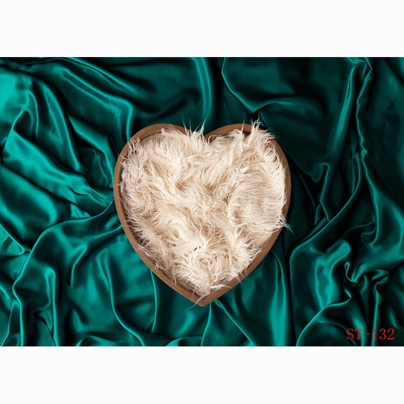 Newborn Baby Girl Photography Tree Swing And Fur Garland Backdrop ...