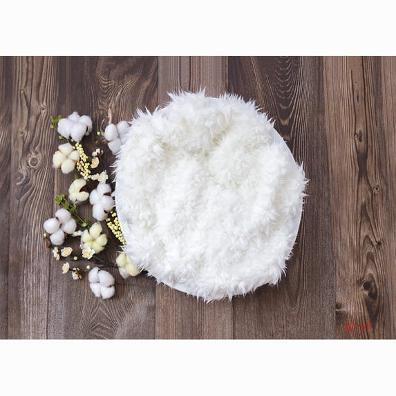 Newborn Baby Girl Photography With Tree Swing And Fur Digital Backdrop ...