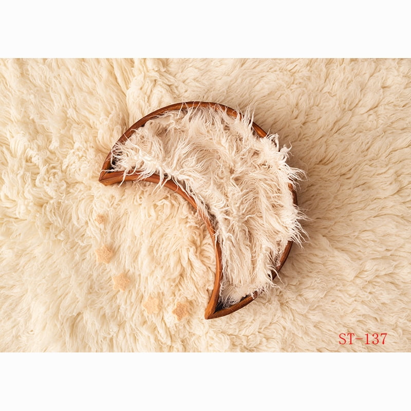 Newborn Baby Girl Photography With Tree Swing And Fur Digital Backdrop ...