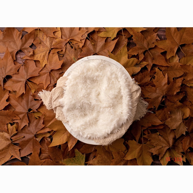 Newborn Baby Girl Photography With Tree Swing And Fur Digital Backdrop ...