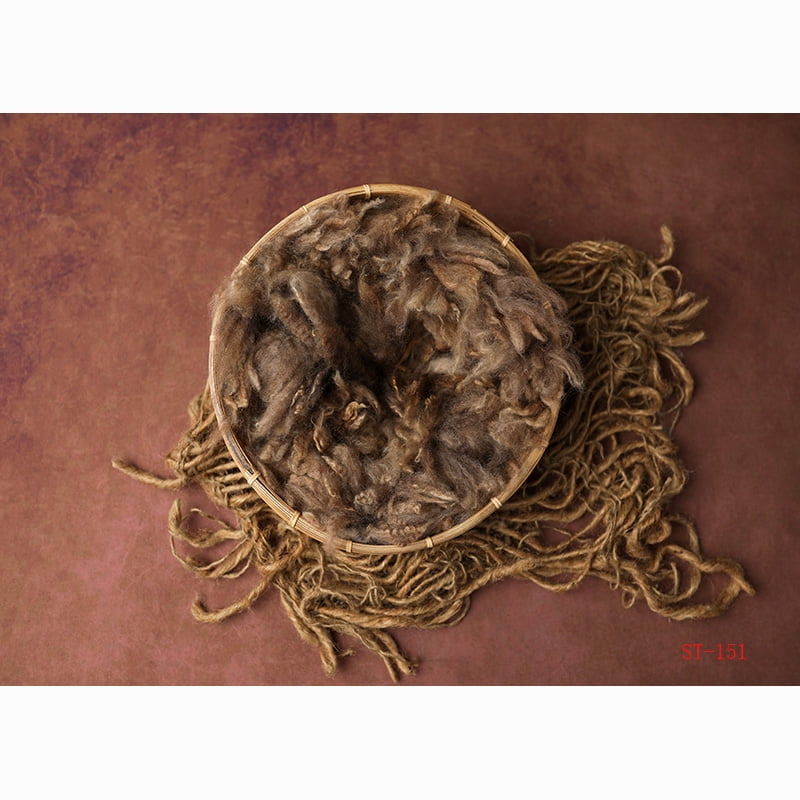 Newborn Baby Girl Photography With Tree Swing And Fur Digital Garland ...