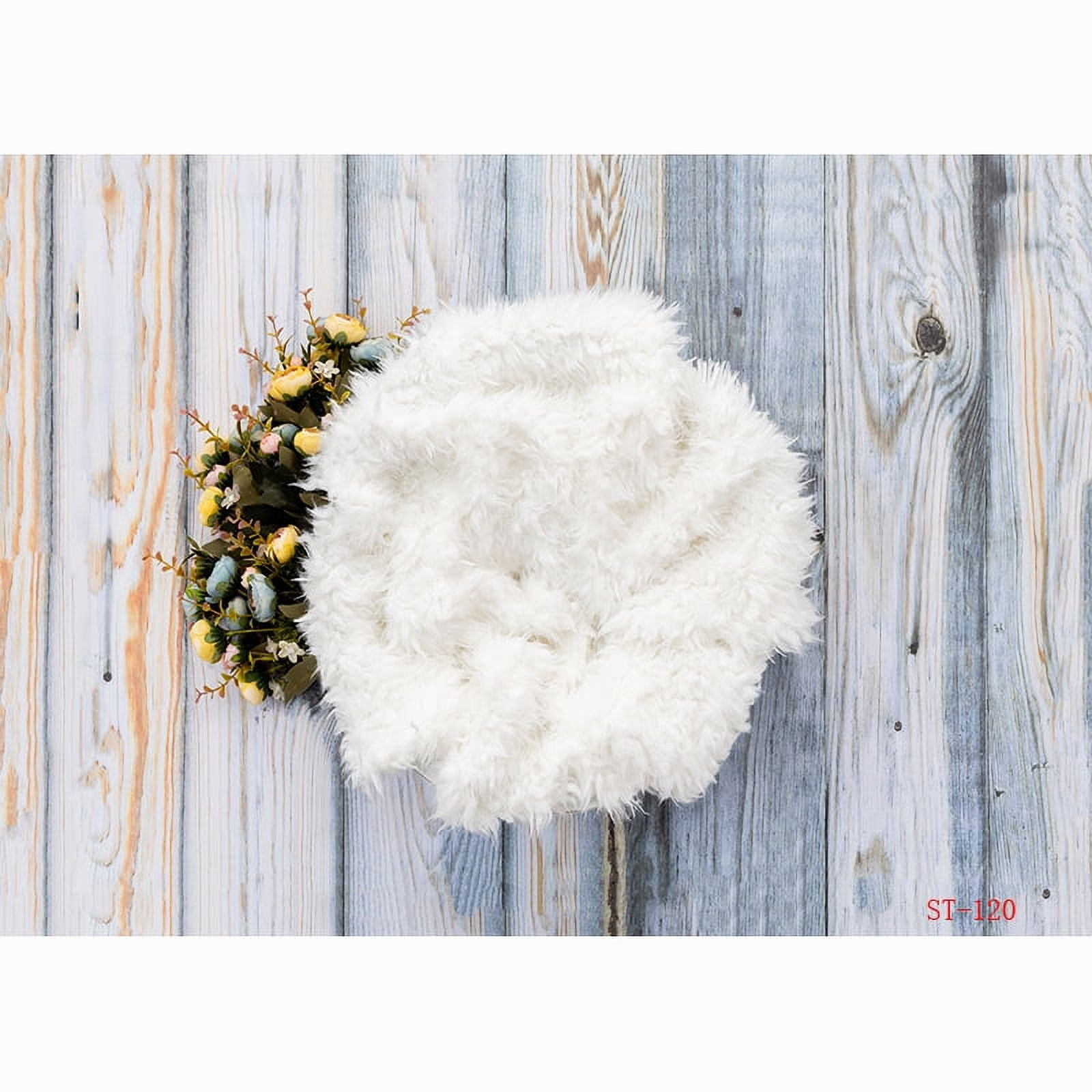 Newborn Baby Girl Photography With Tree Swing And Fur Digital Garland ...