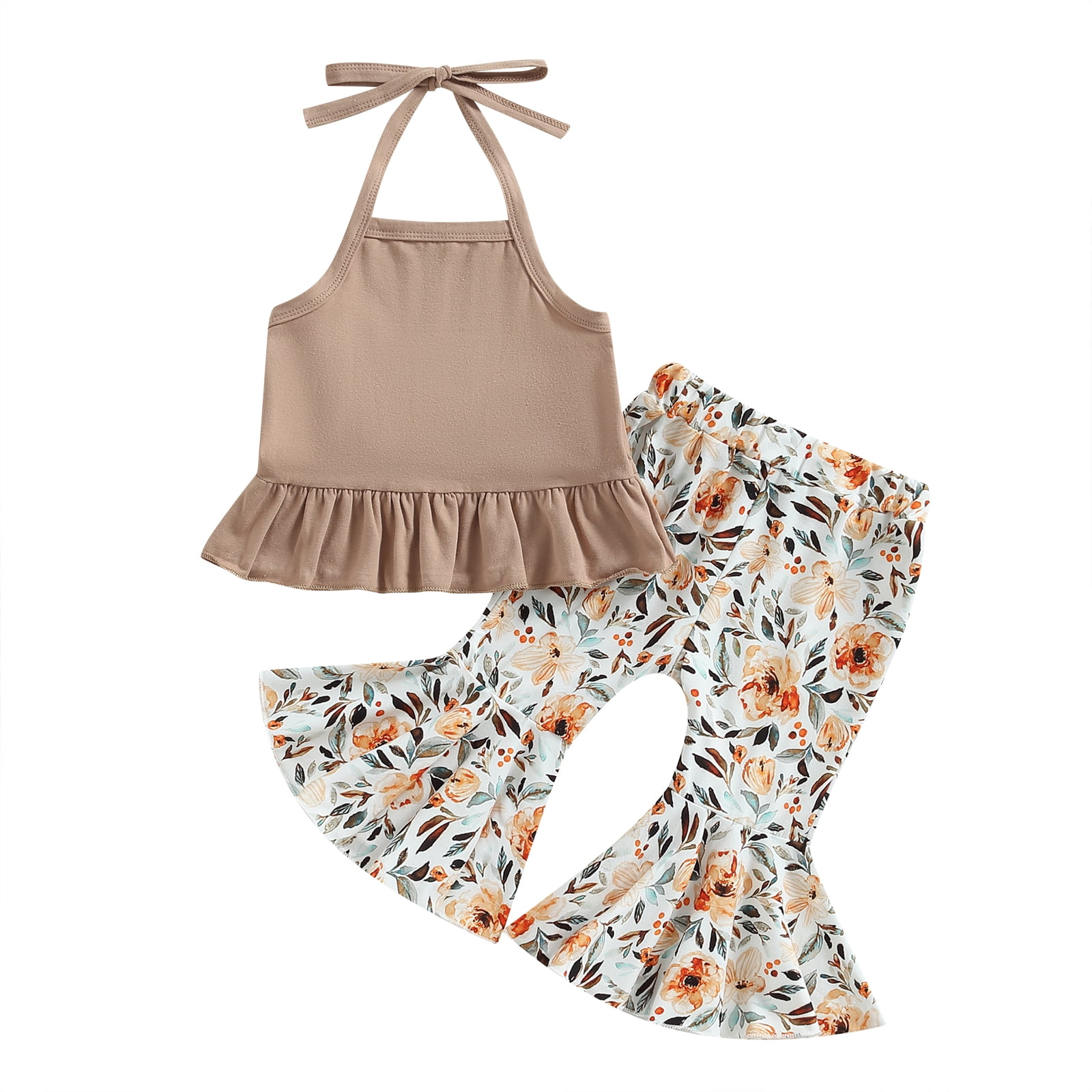 Newborn Baby Girl Summer Clothes 6M 12M 18M 24M Knit Halter Romper ...