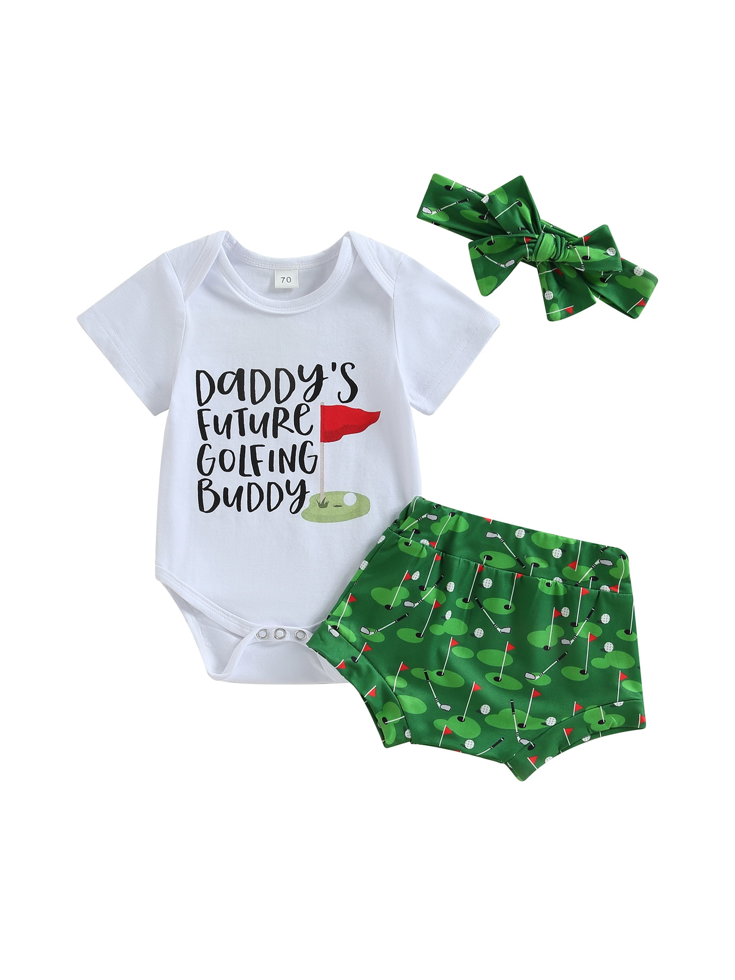 Newborn Baby Golf Outfit Girl Boy Daddy's Future Golfing Buddy Golf ...