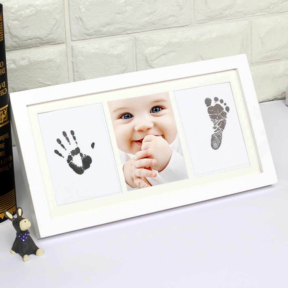 Newborn Baby Handprint Footprint Photo Frame Kit Perfect Baby Shower ...