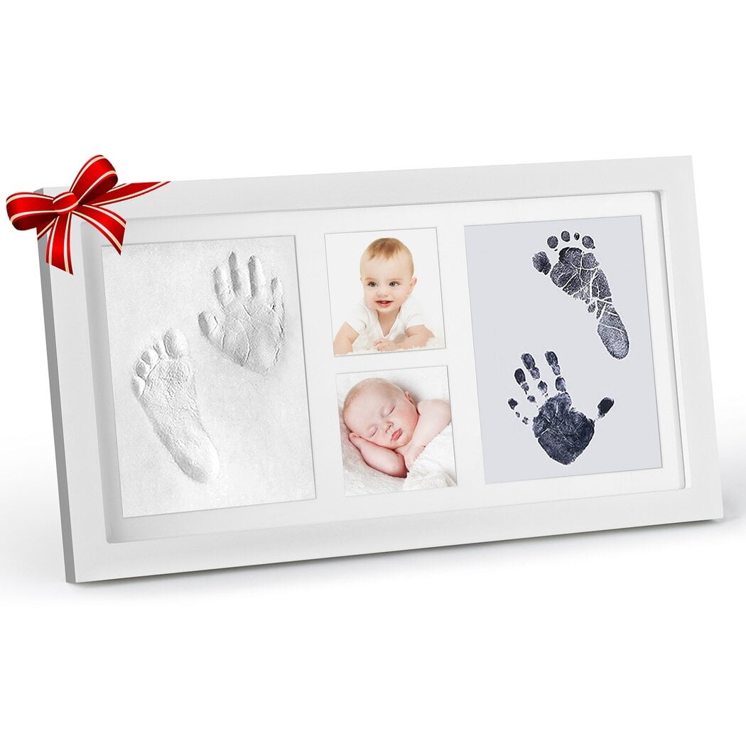 Newborn Baby Handprint Footprint Photo Frame Kit, Perfect for Baby Boy ...