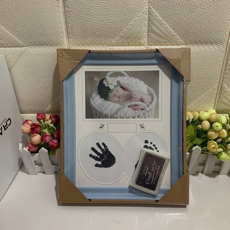 GoXteam Newborn Baby Handprint or Footprint Clean-Touch Ink Pad Kit ...