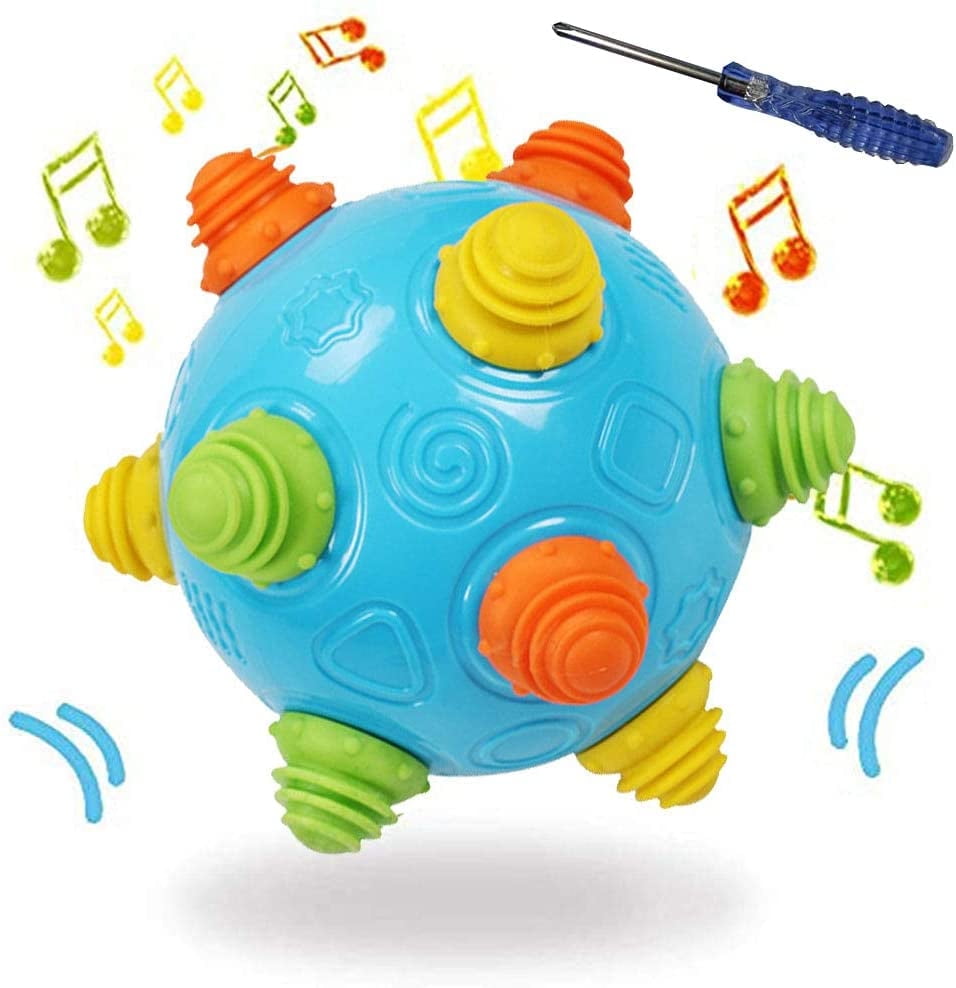 Newborn Baby Kids Music Shake Dancing Ball Toy Free Bouncing Sensory ...