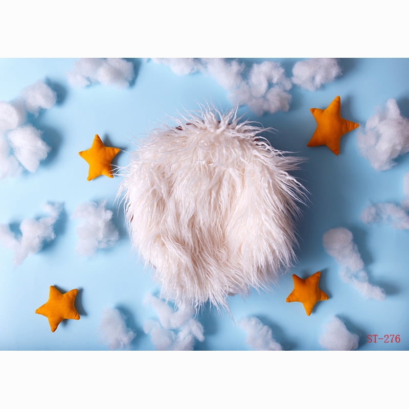 Newborn Baby Photography With Tree Swing And Fur Digital Garland ...