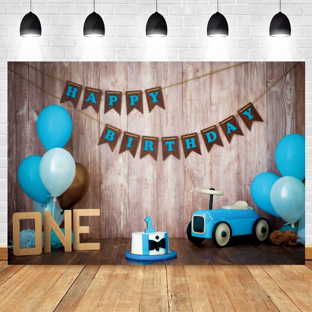 Newborn Baby Shower 1st Birthday Cake Smash Toy Car Boy Balloon ...