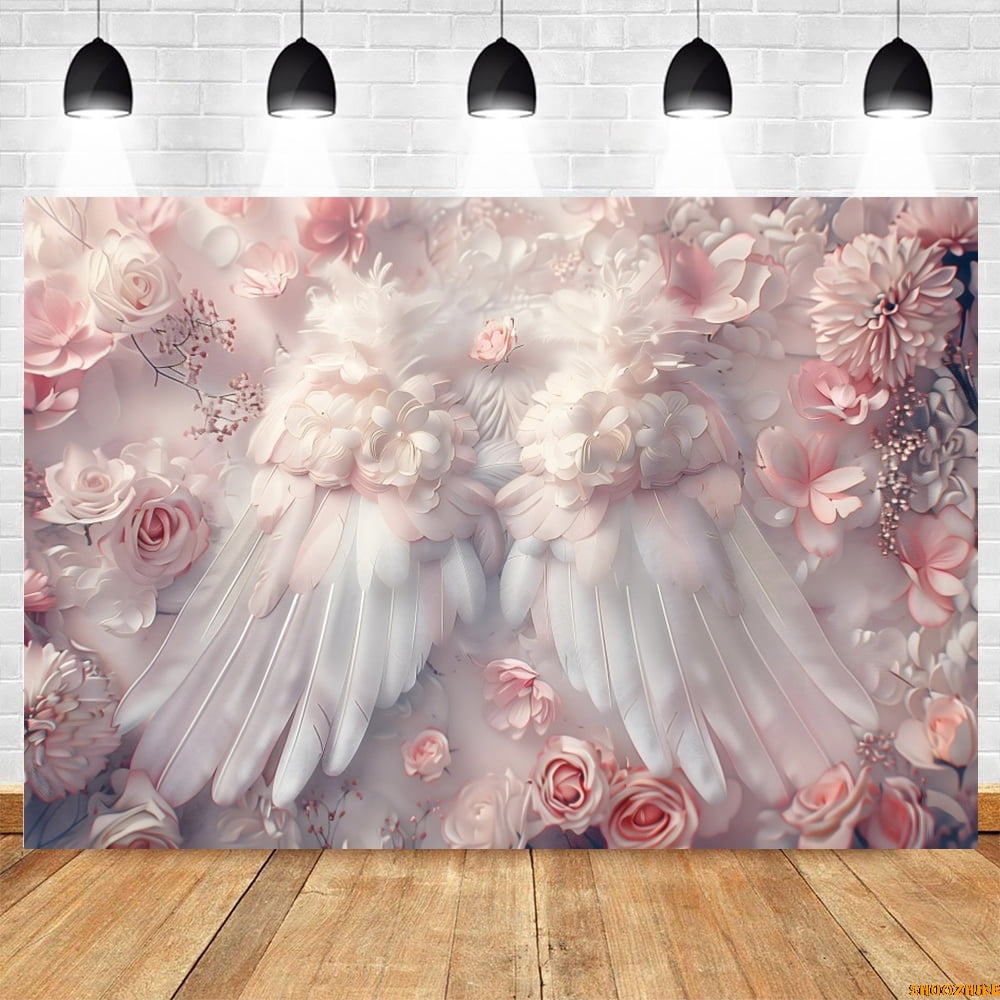 Newborn Baby Shower Photography Backdrop for Kids Art Portrait Floral ...