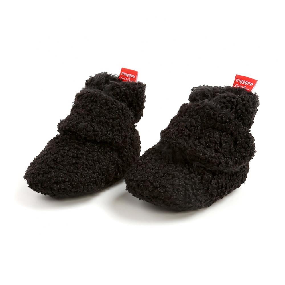 Newborn Baby Soft Fleece Booties Infant Boy Girl Cozy Socks with Non ...
