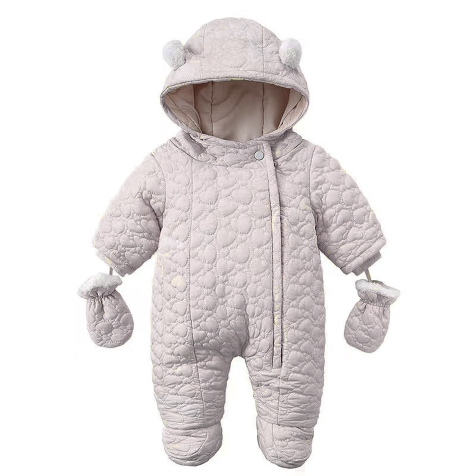 Baby Winter Clothes Cute Cartoon Animal Outfit Hooded Jumpsuit Romper ...