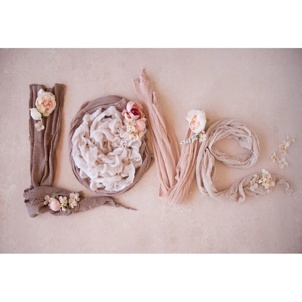 Newborn Backdrop Baby Shower Spring Flower Wood Floor Swing Birthday ...