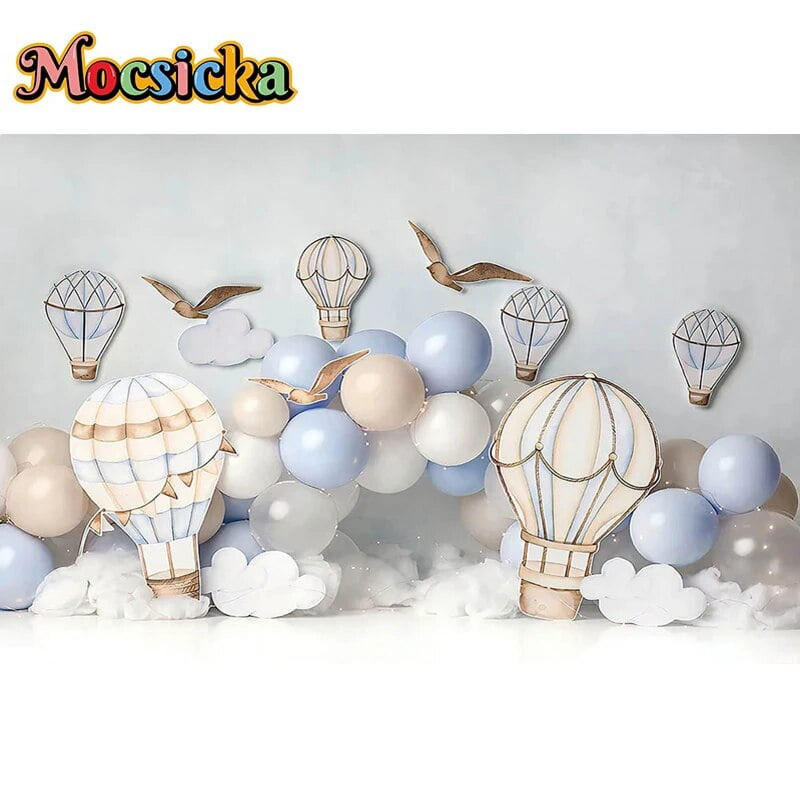 Newborn Birthday Party Photography Backdrop Cake Smash Balloon ...