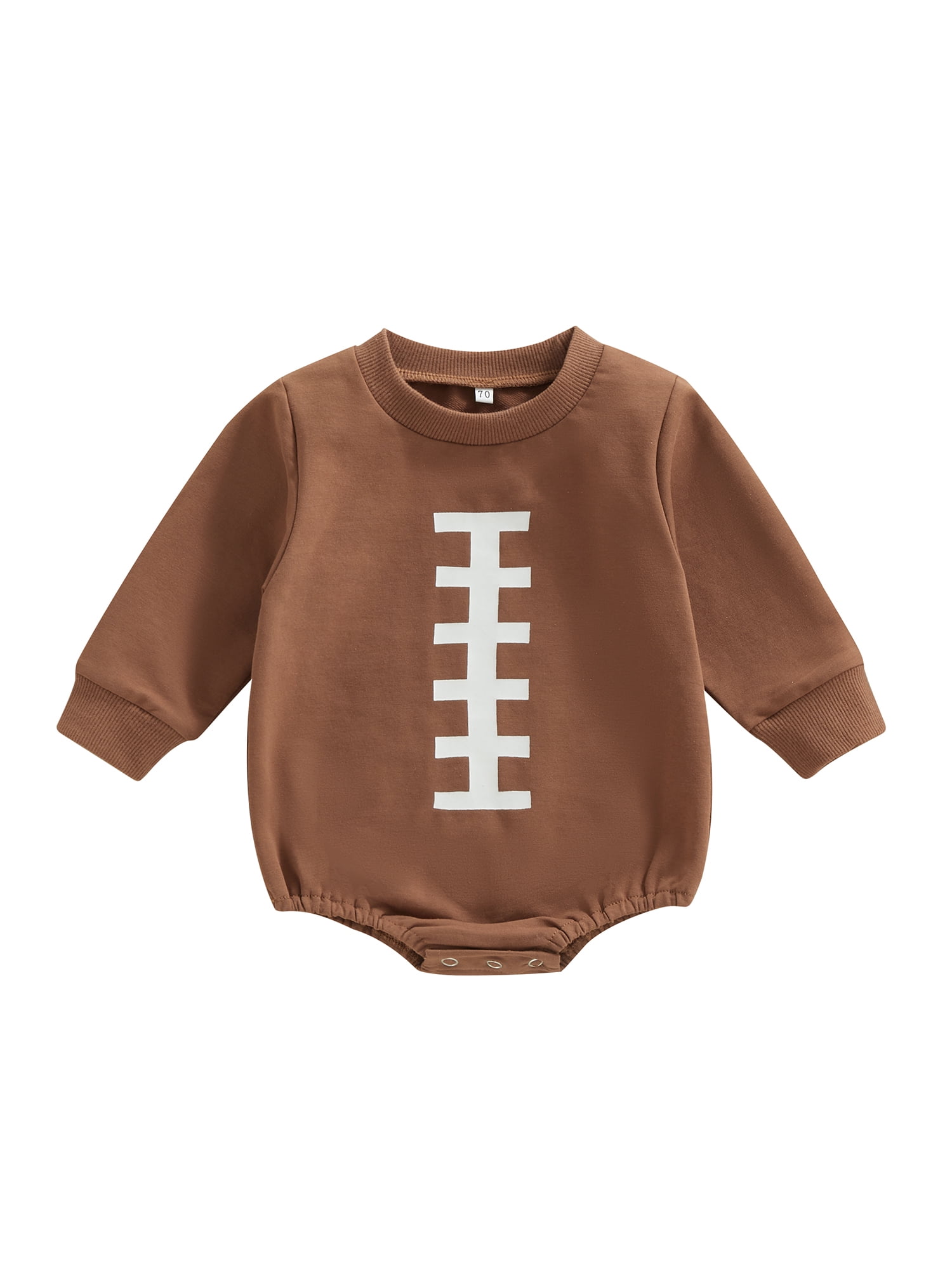 Newborn Boy Girl Bubble Romper Baby Sweatshirt Romper Infant Long Sleeve Crewneck Oversized ...