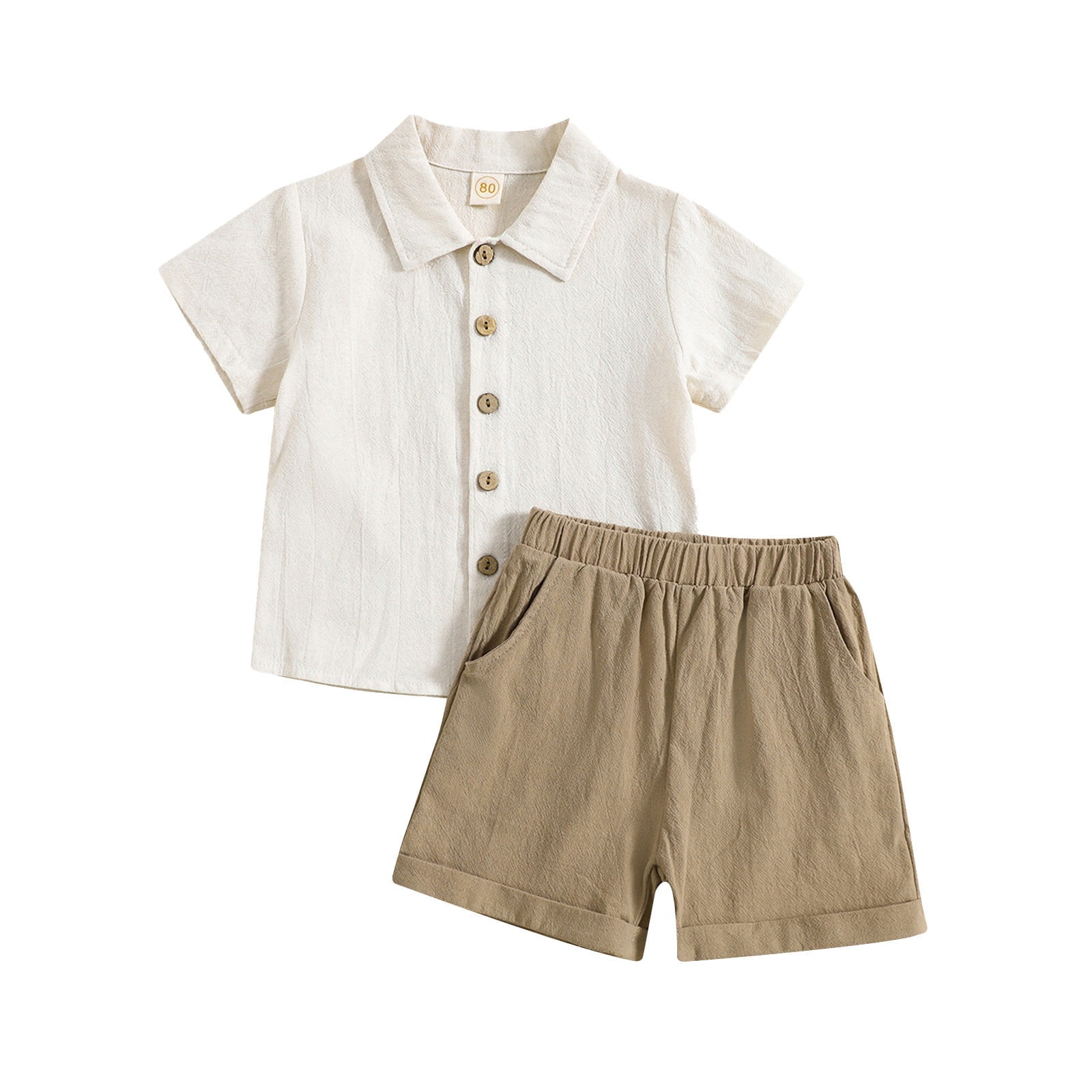 Boy Outfits Short Sleeve Summer Casual Gentleman Tops Hawaii Beach ...