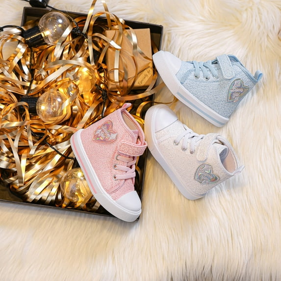 Newborn Boys Girls High-Top Sneakers Toddler Non-Slip Soft Rubber Sole ...