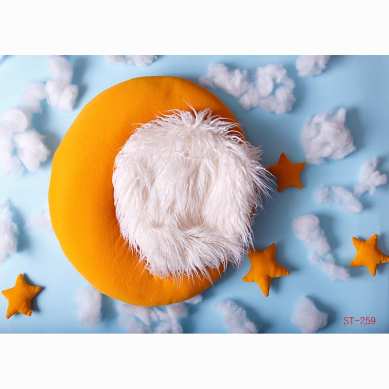 Newborn Digital Background With Yellow Stars And Fir Photography ...
