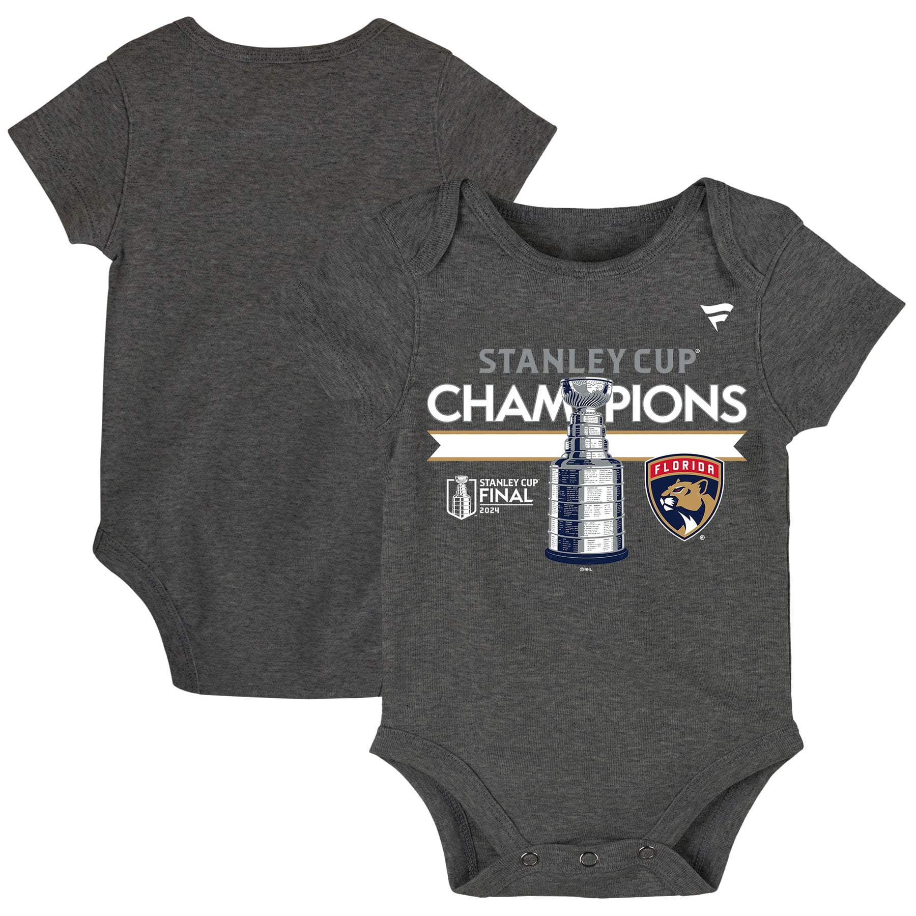 Newborn Fanatics Heather Charcoal Florida Panthers 2024 Stanley Cup ...