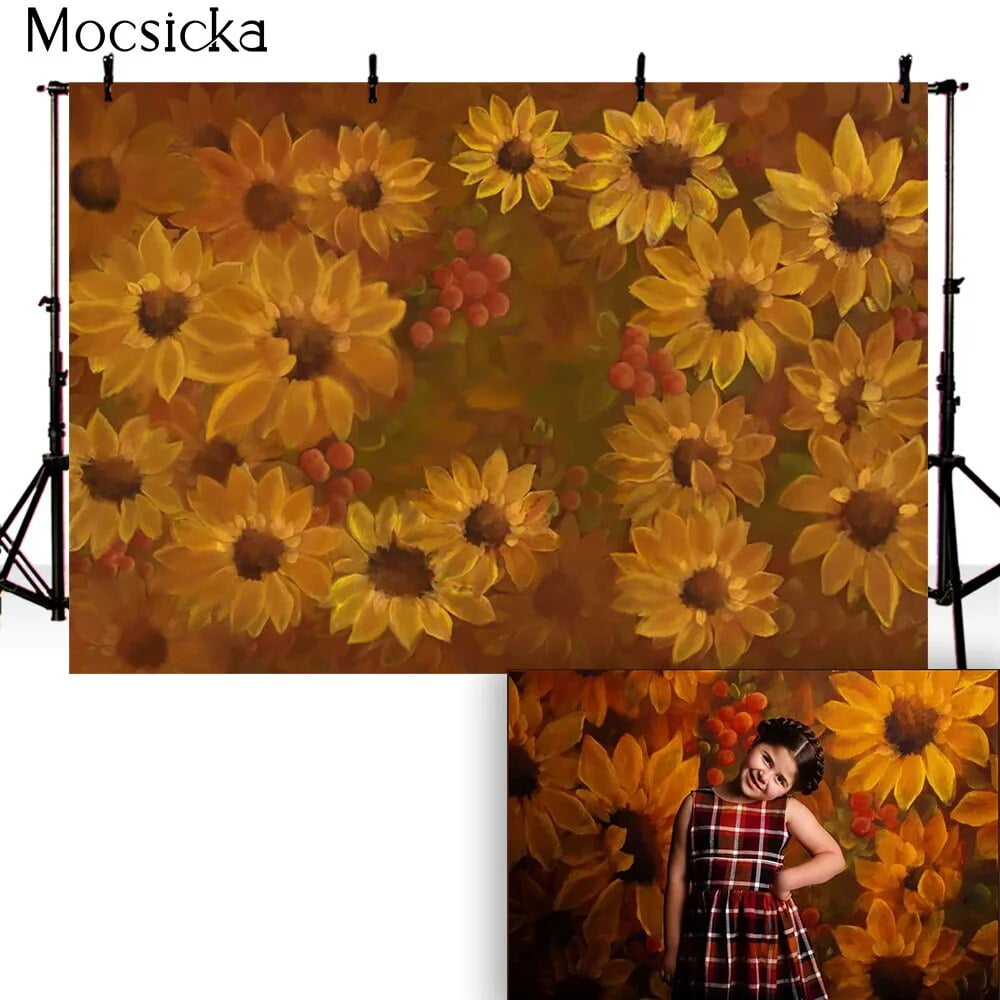 Newborn Floral Portrait Photography Backdrop Kids Art Abstract Floral ...