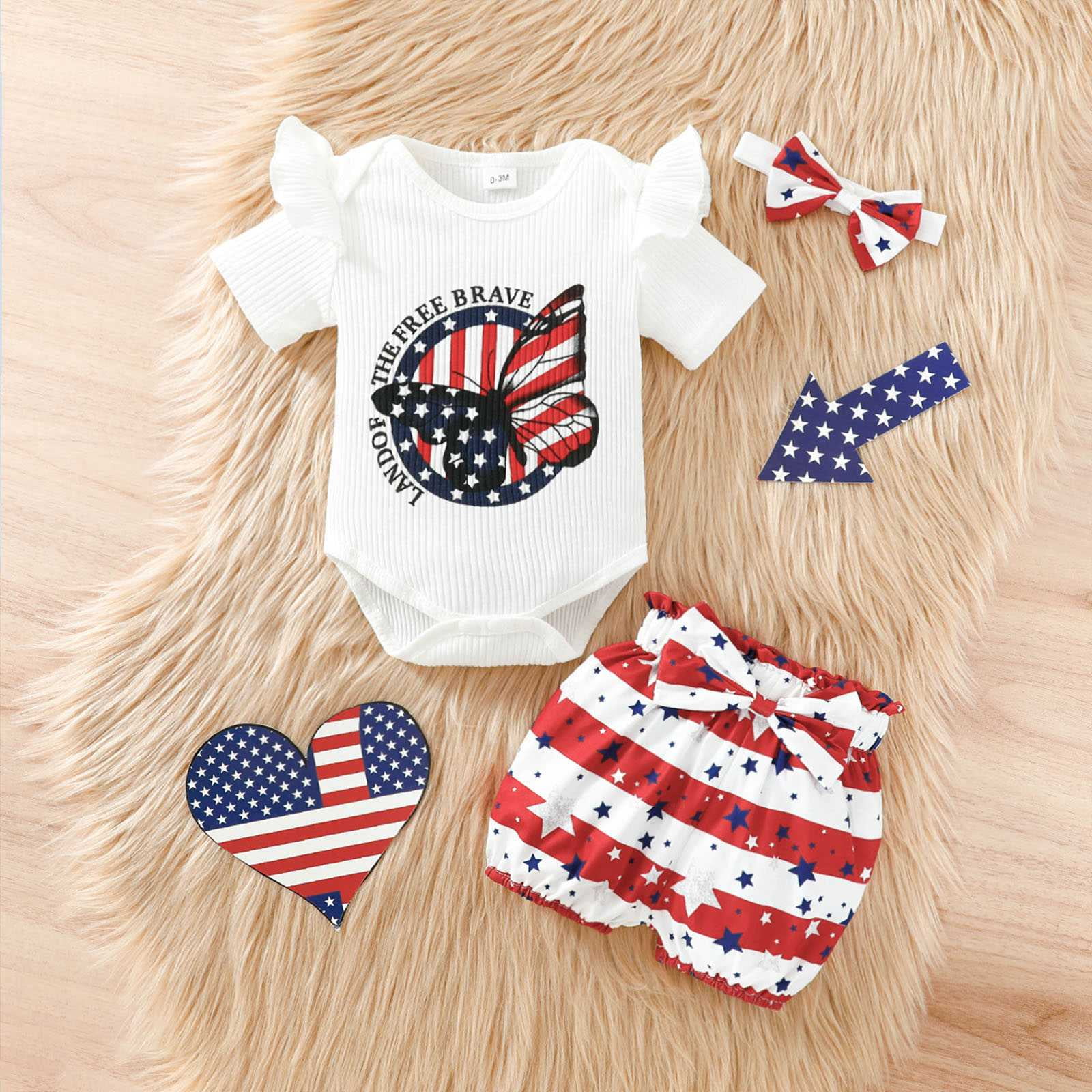 Newborn Infant Baby Girl Clothes Summer Outfits Infant Romper Pants ...
