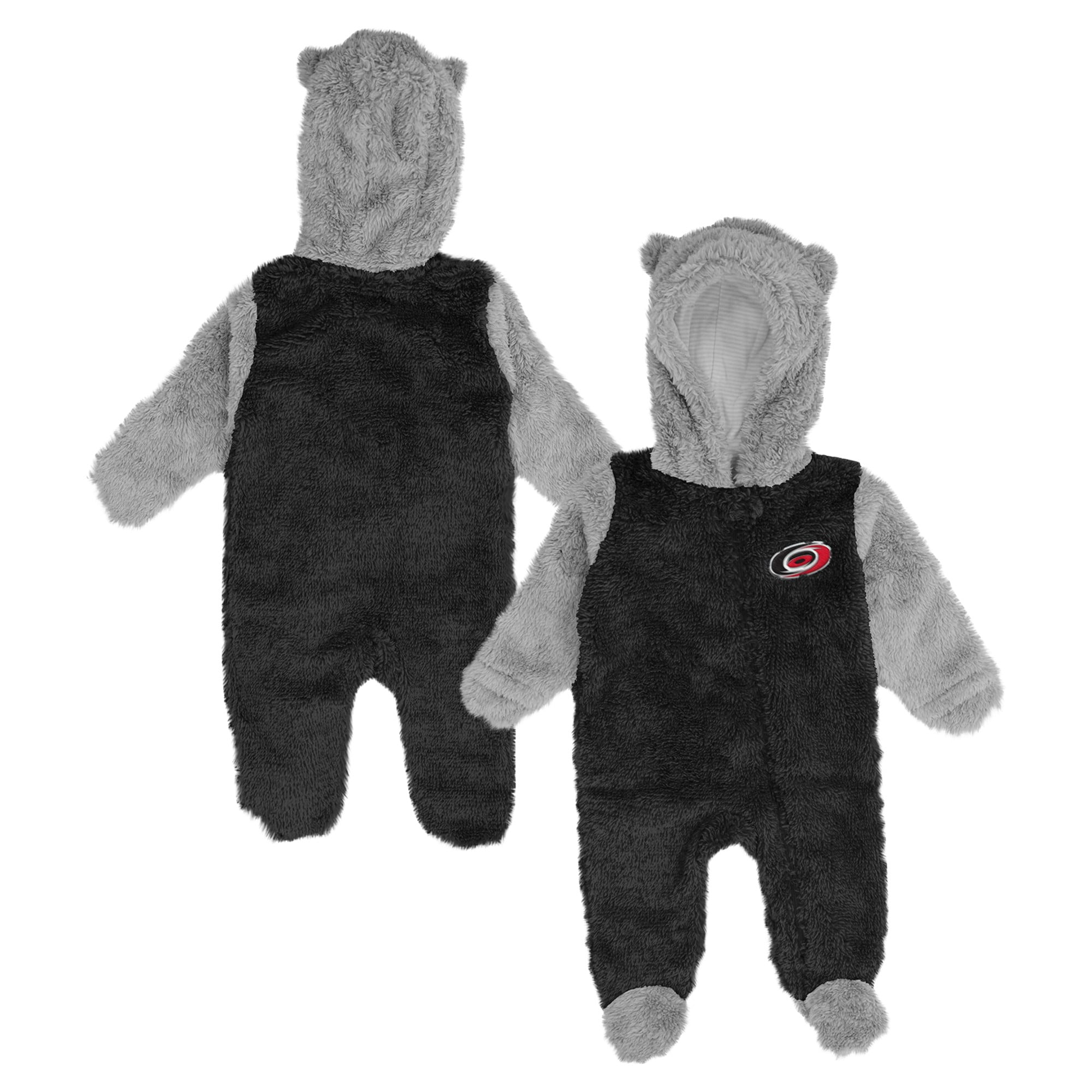 Newborn & Infant Black Carolina Hurricanes Game Nap Teddy Fleece ...