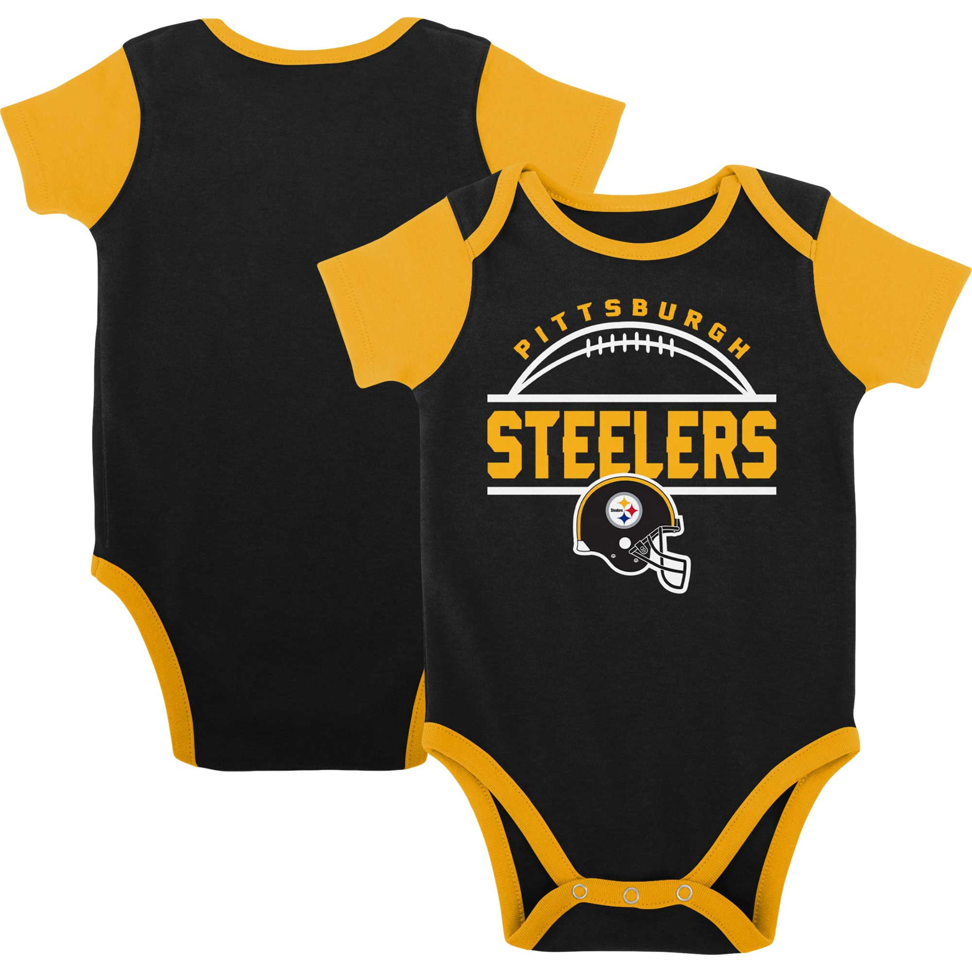 Newborn & Infant Black/Gold Pittsburgh Steelers Home Field Advantage ...