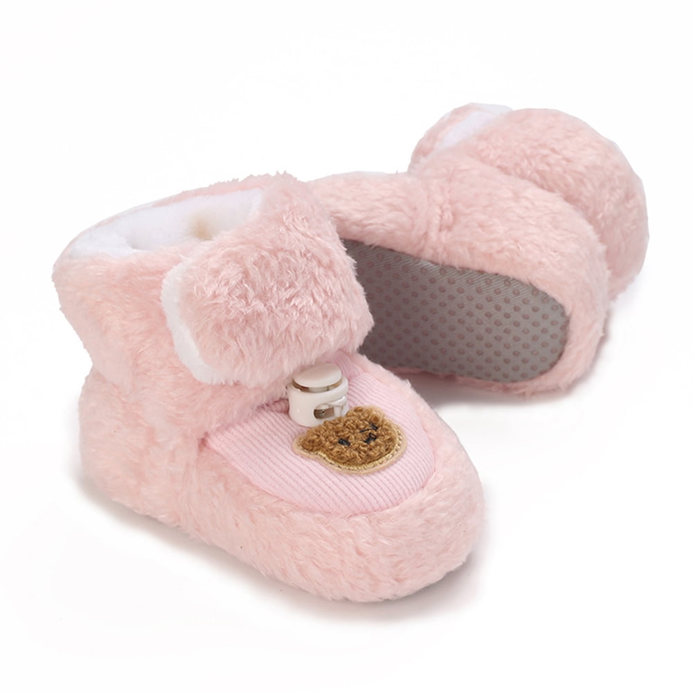 Newborn Infant Boys Girls Cotton Fleece Booties Winter Warm Ankle Boots ...