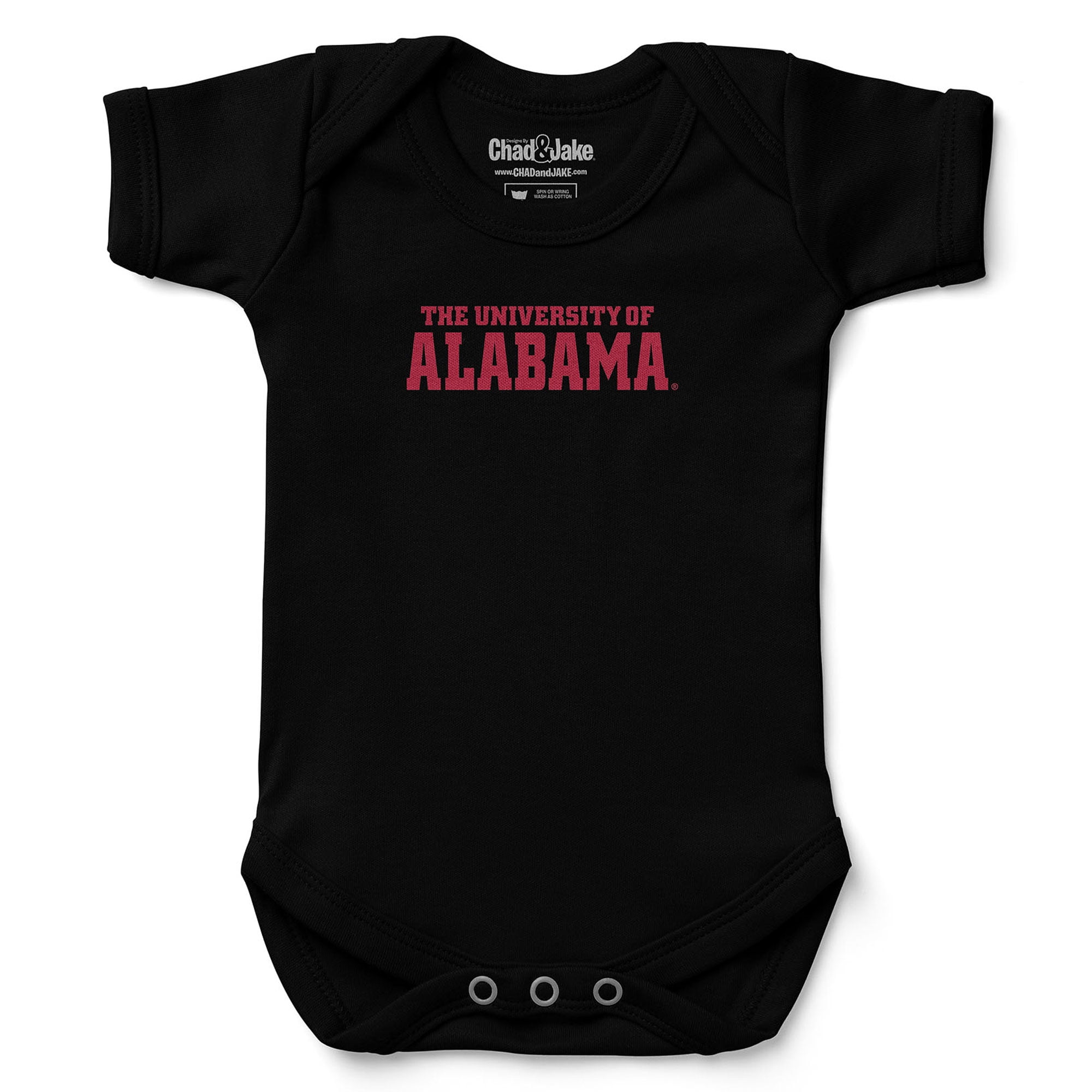 Newborn & Infant Chad & Jake Black Alabama Crimson Tide Wordmark Logo ...