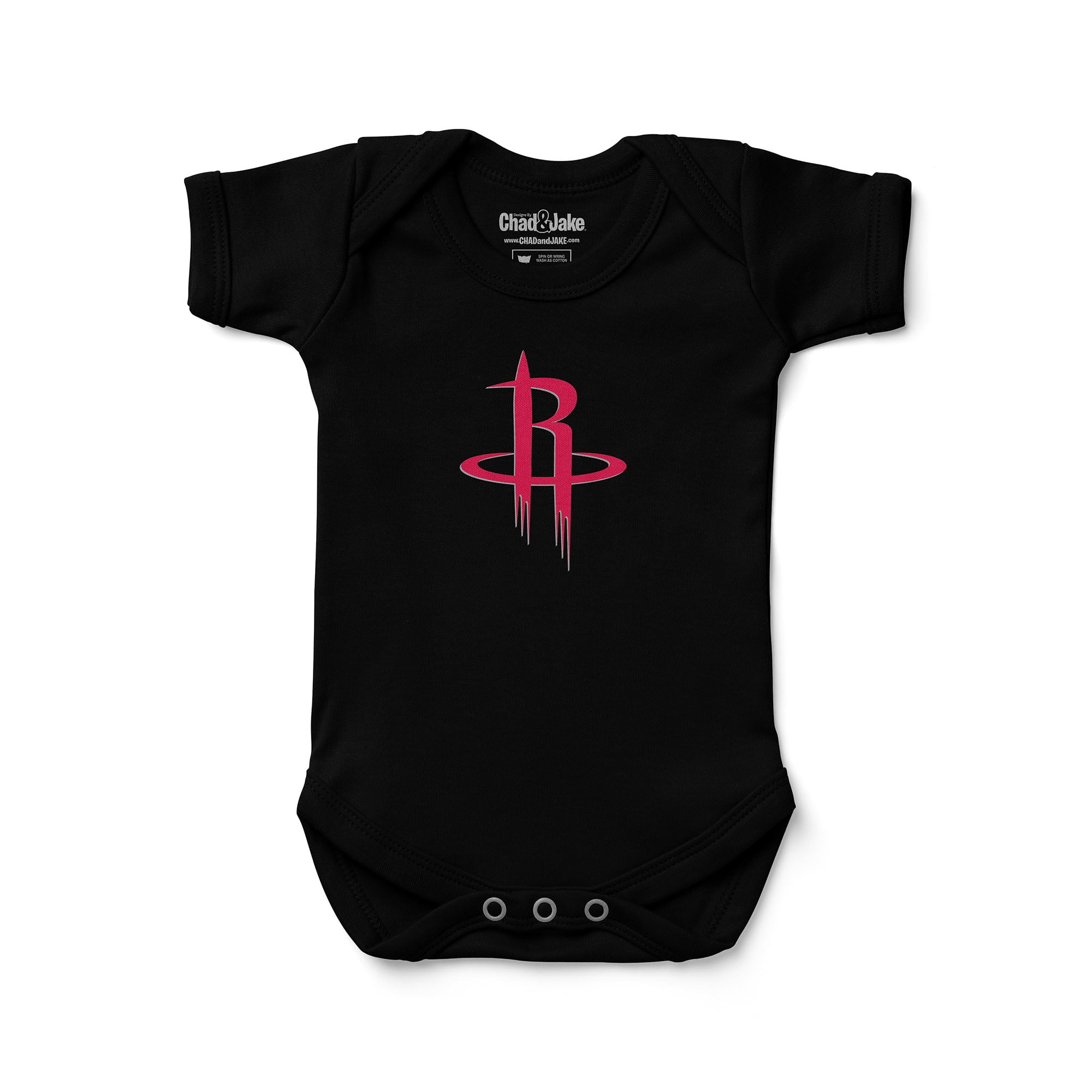 Newborn & Infant Chad & Jake Black Houston Rockets Primary Logo ...