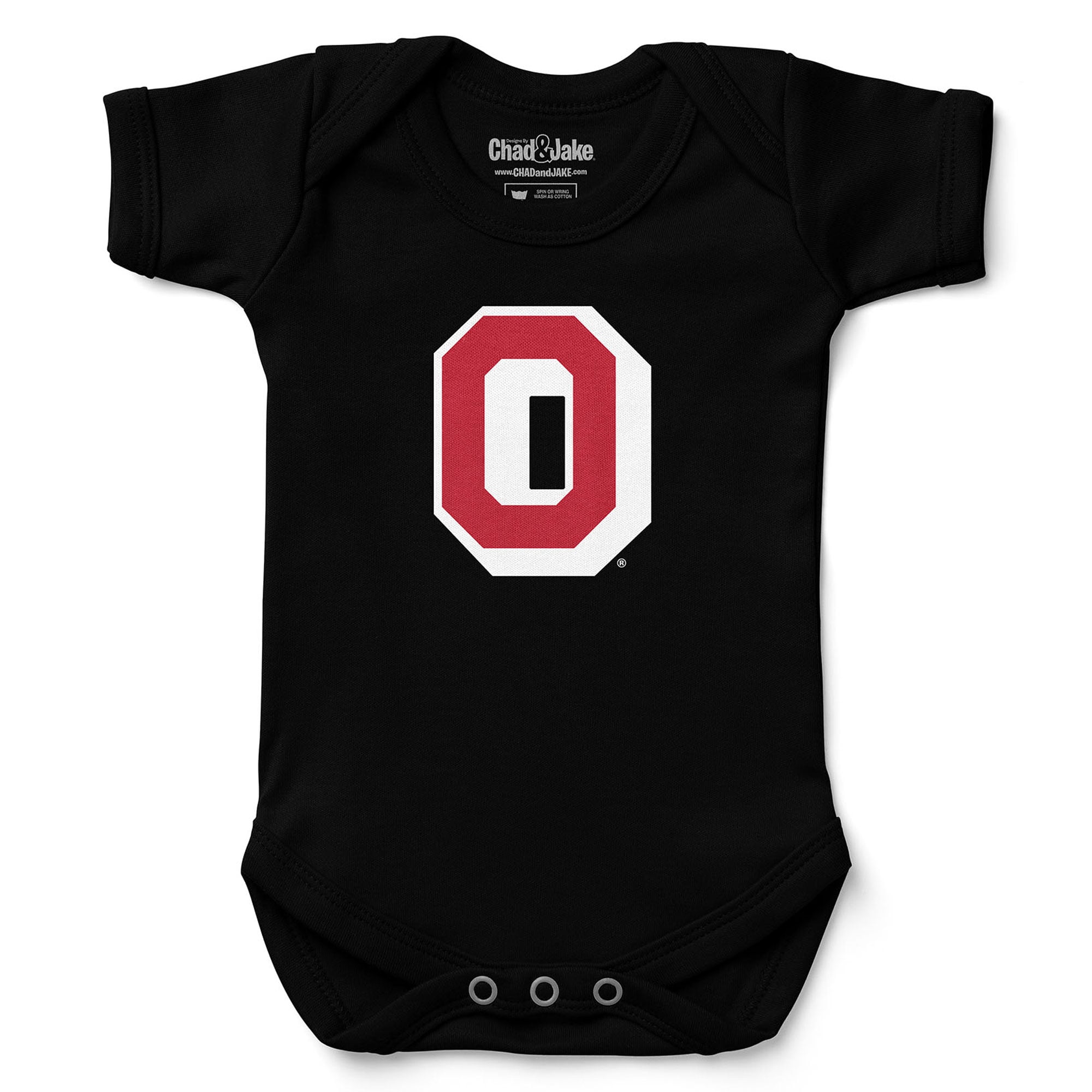 Newborn & Infant Chad & Jake Black Ohio State Buckeyes Logo Bodysuit ...