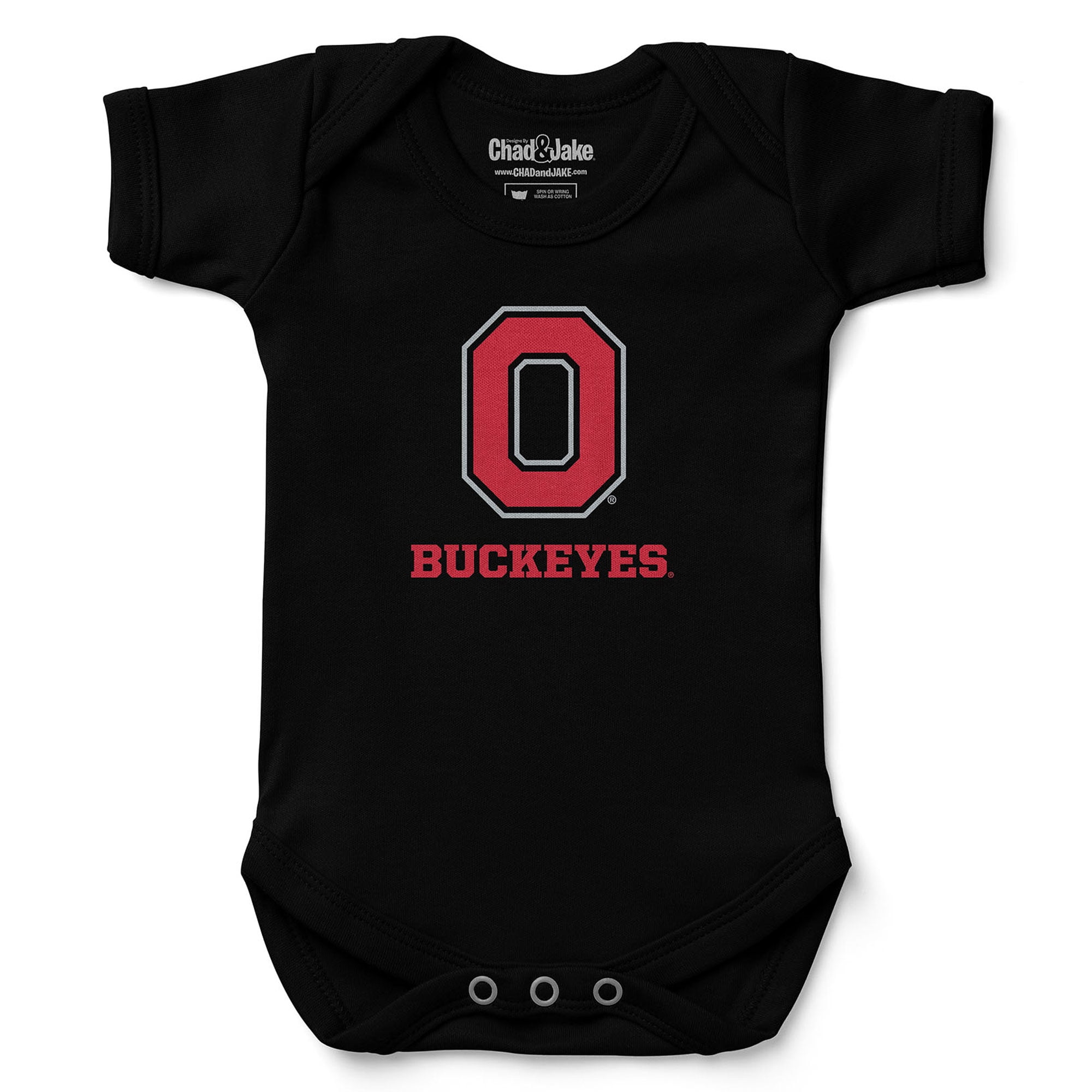 Newborn & Infant Chad & Jake Black Ohio State Buckeyes Logo Bodysuit ...