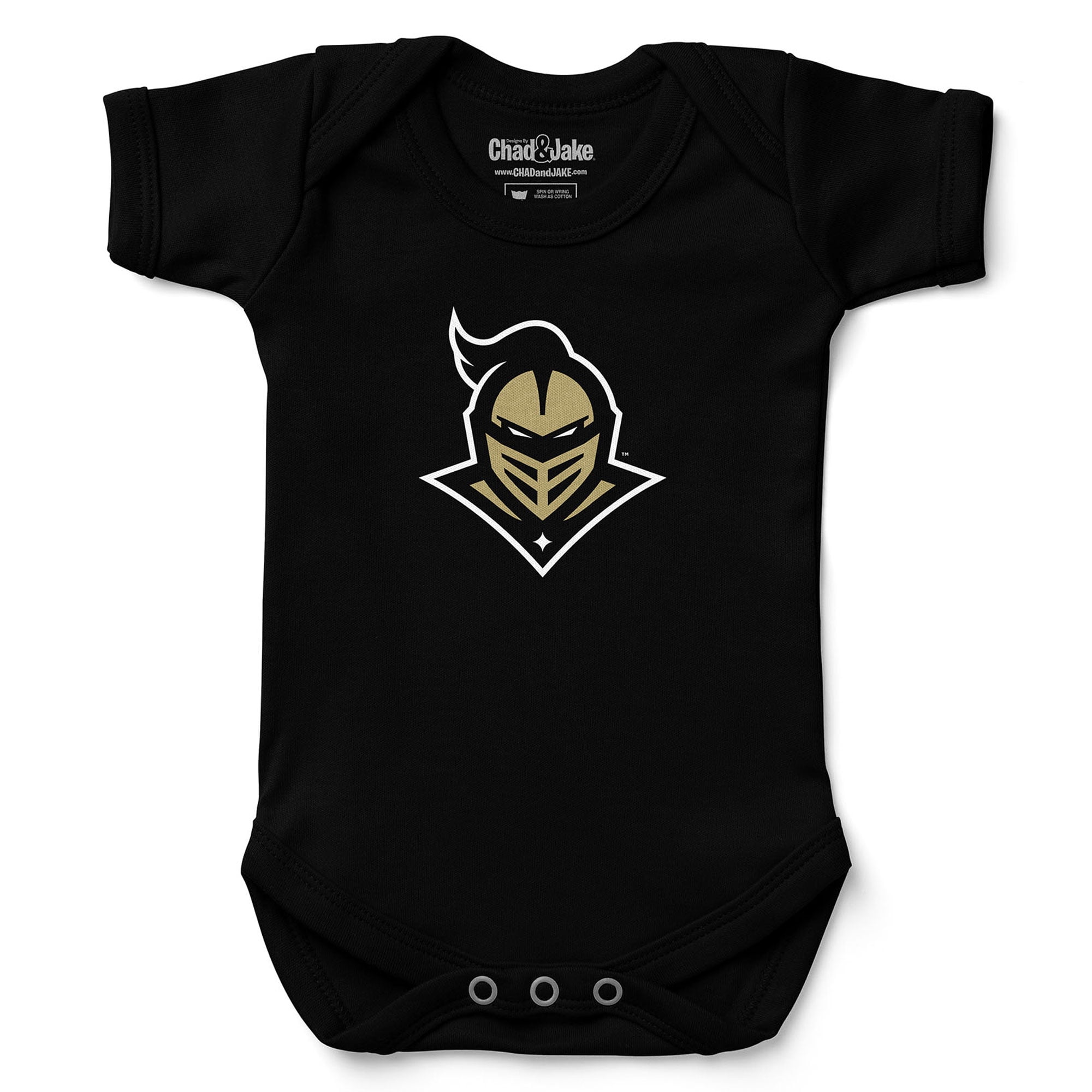 Newborn & Infant Chad & Jake Black UCF Knights Mascot Logo Bodysuit ...