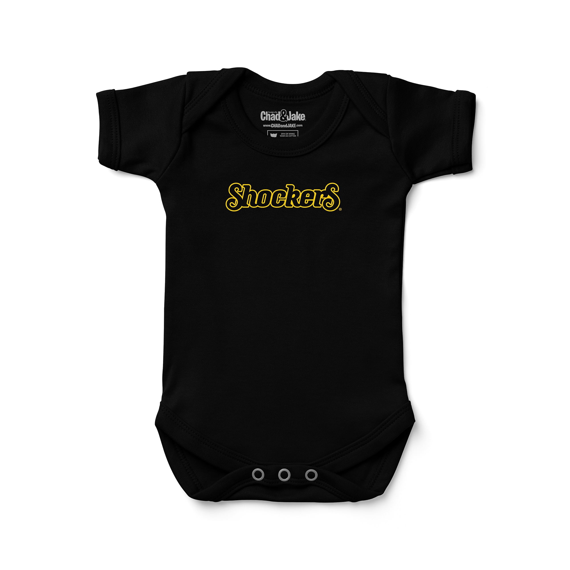 Newborn & Infant Chad & Jake Black Wichita State Shockers Script Logo ...