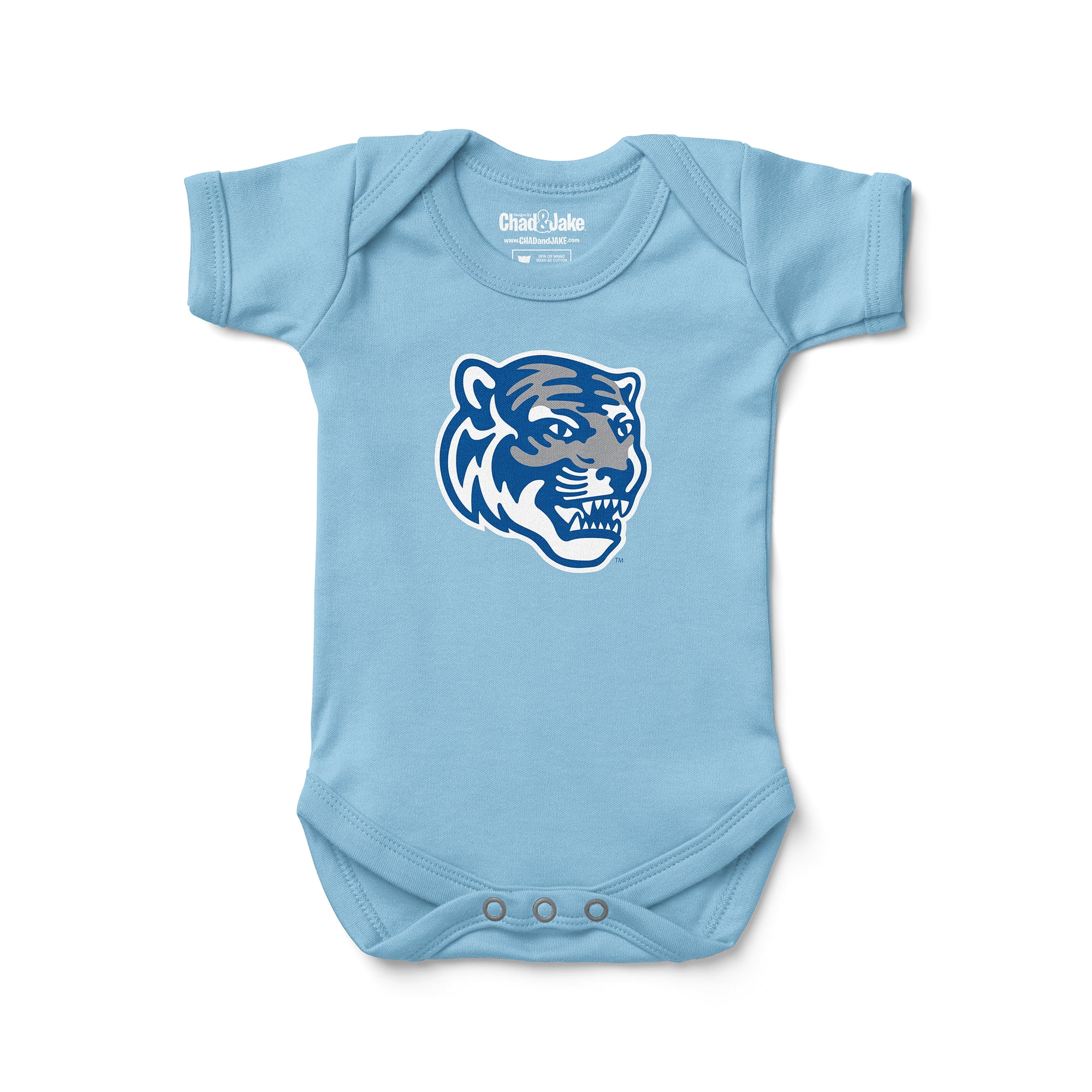 Newborn & Infant Chad & Jake Light Blue Memphis Tigers Mascot Logo ...