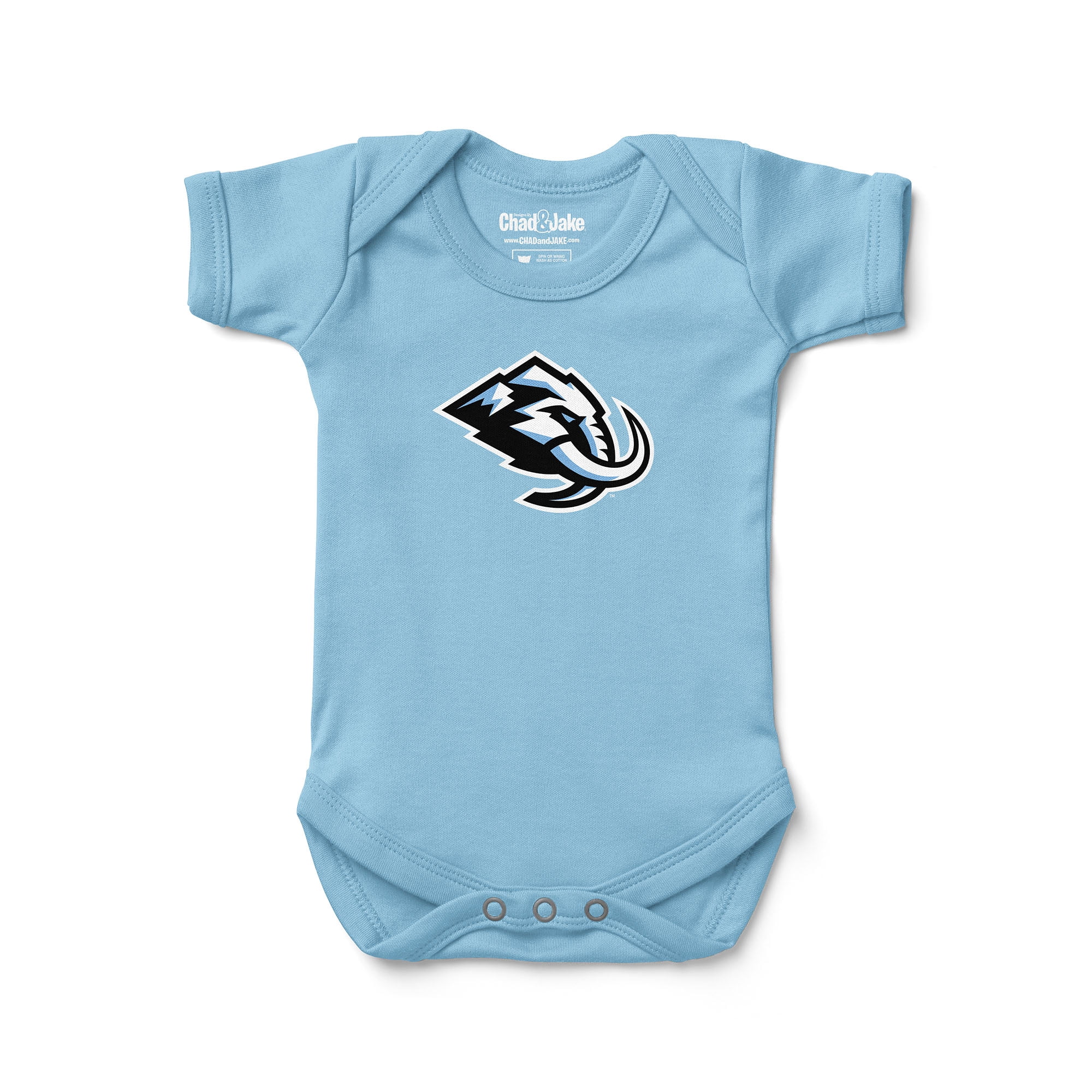 Newborn & Infant Chad & Jake Light Blue Utah Mammoth Primary Logo ...