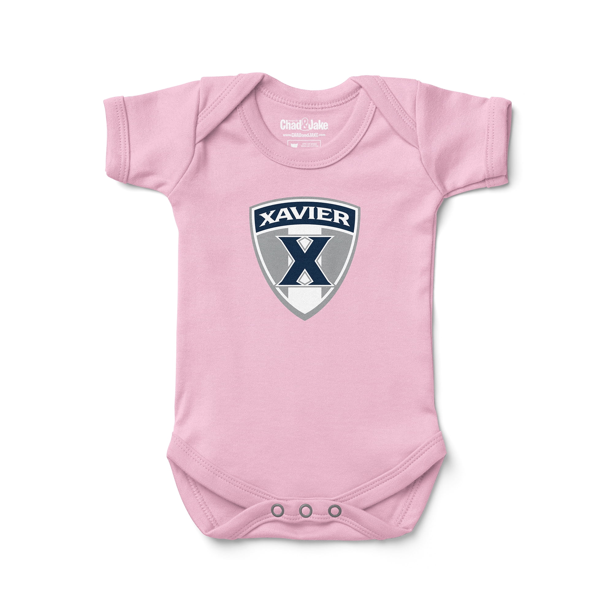 Newborn & Infant Chad & Jake Light Pink Xavier Musketeers Shield Logo ...
