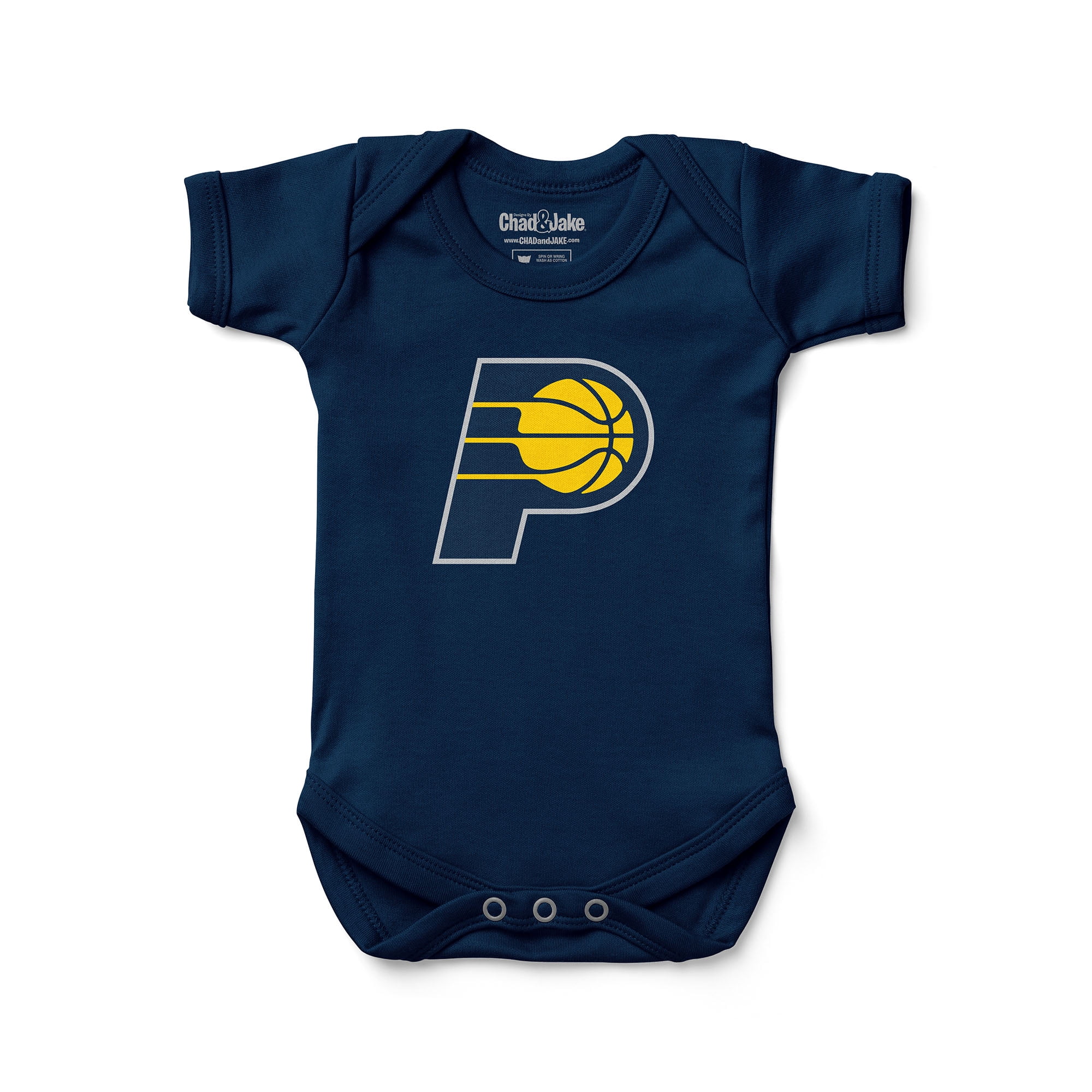 Newborn & Infant Chad & Jake Navy Indiana Pacers Primary Logo Bodysuit ...