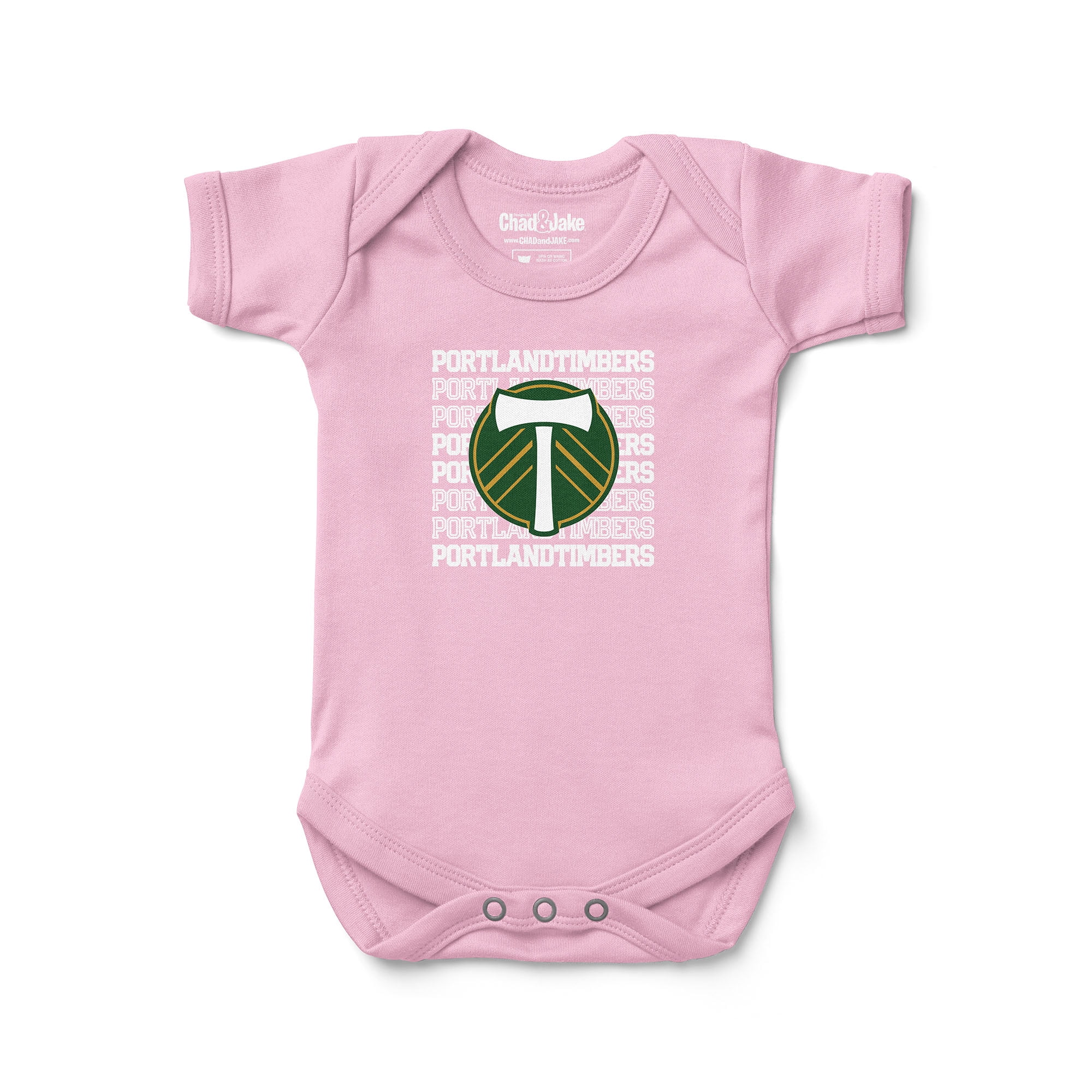 Newborn & Infant Chad & Jake Pink Portland Timbers Retro Bodysuit ...