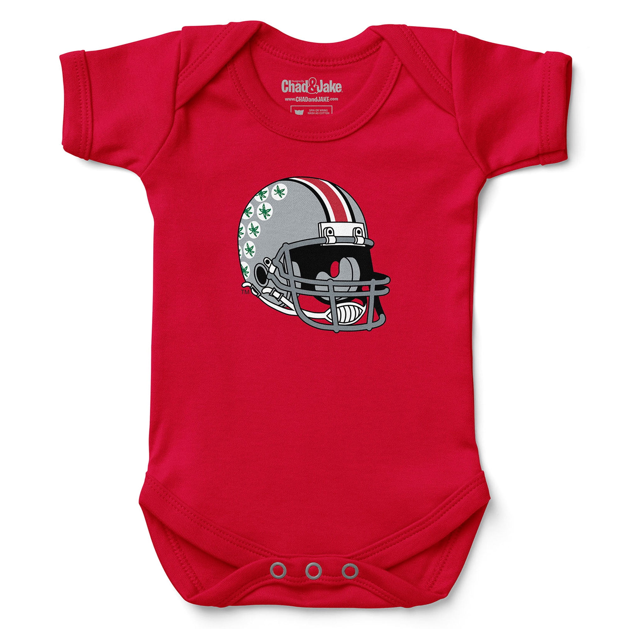 Newborn & Infant Chad & Jake Scarlet Ohio State Buckeyes Helmet Logo ...