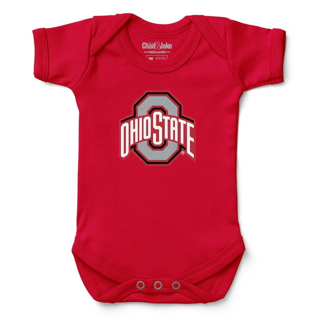 Newborn & Infant Chad & Jake Scarlet Ohio State Buckeyes Logo Bodysuit ...