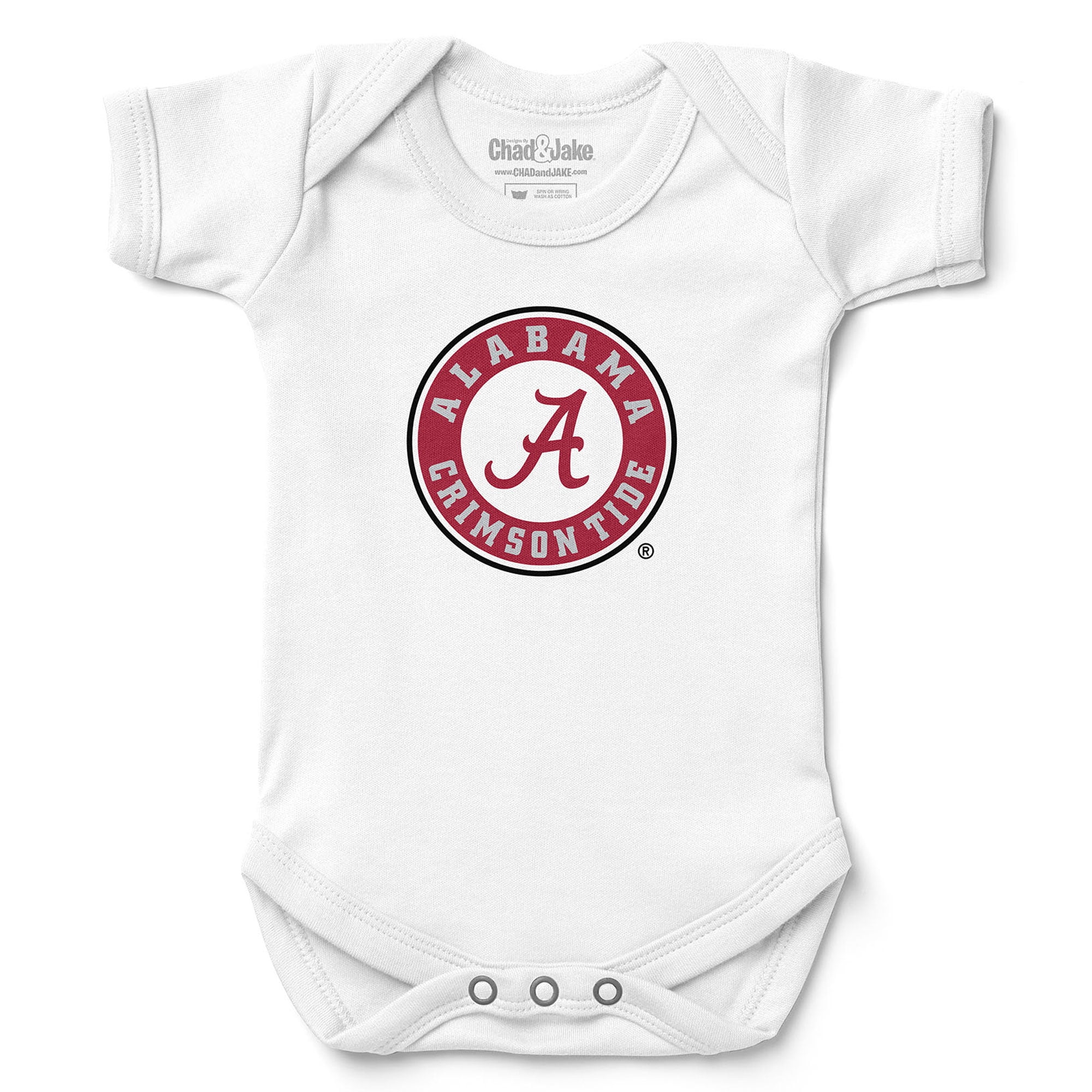 Newborn & Infant Chad & Jake White Alabama Crimson Tide Circle Logo ...