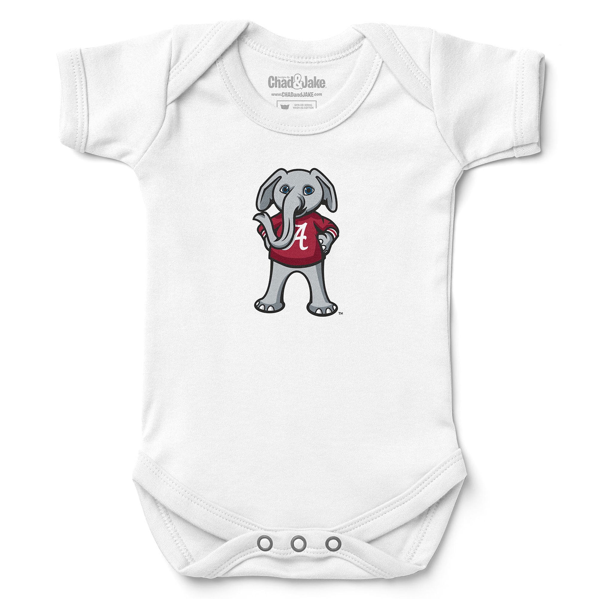 Newborn & Infant Chad & Jake White Alabama Crimson Tide Mascot Logo ...