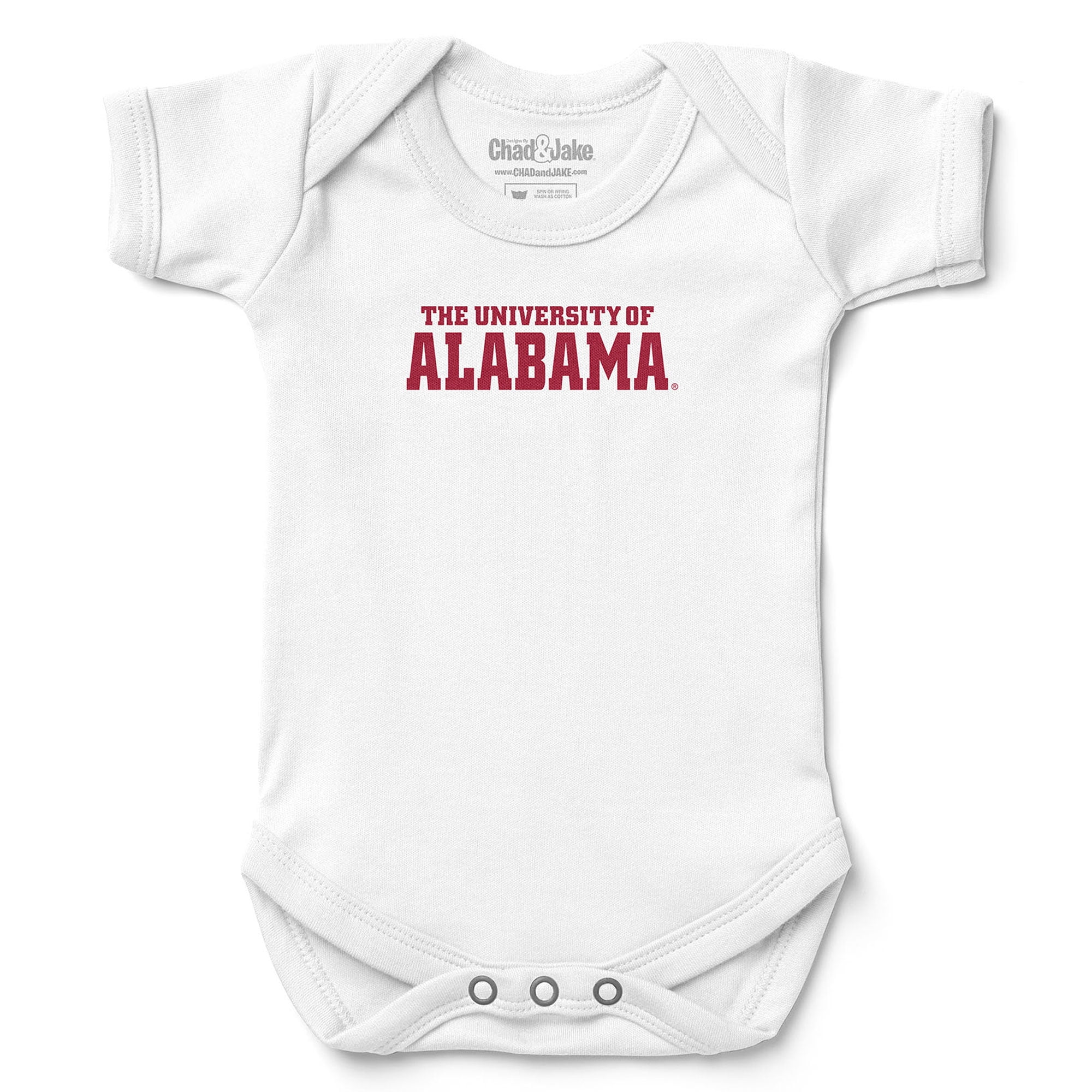 Newborn & Infant Chad & Jake White Alabama Crimson Tide Wordmark Logo ...